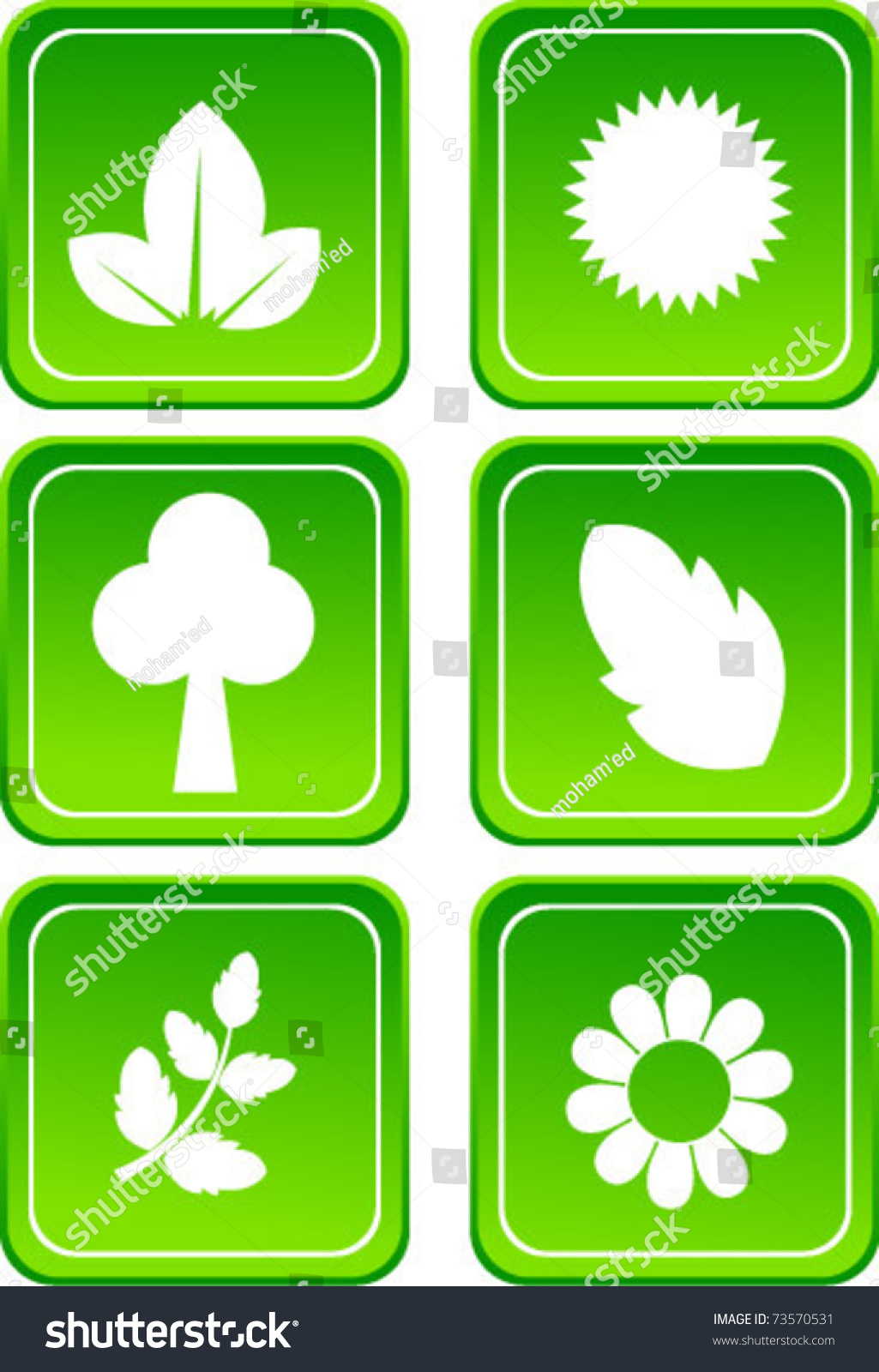 Environmental Icons Buttons Stock Vector (Royalty Free) 73570531 ...