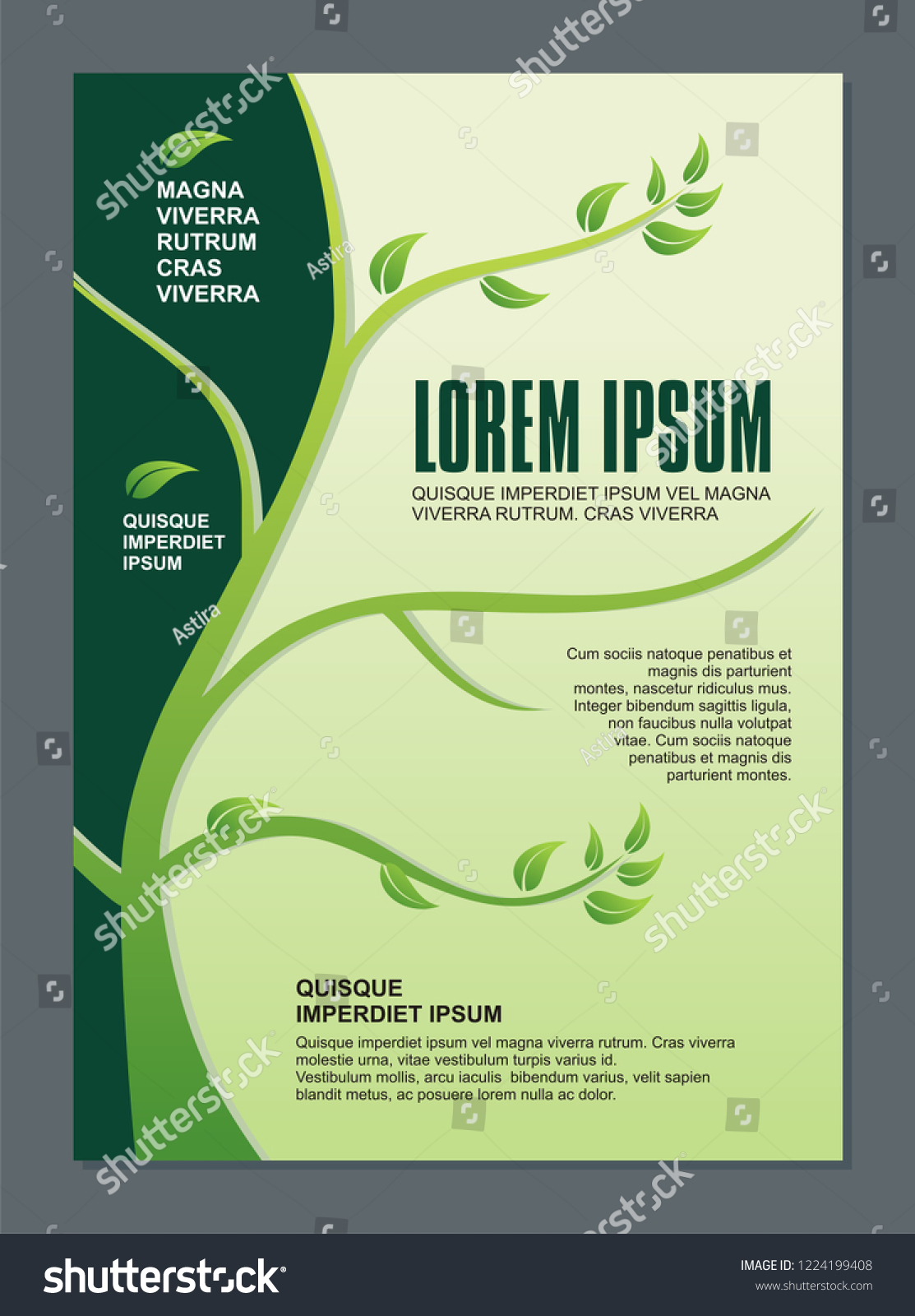 Environmental Modern Flyer Template Design: เวกเตอร์สต็อก (ปลอดค่า ...