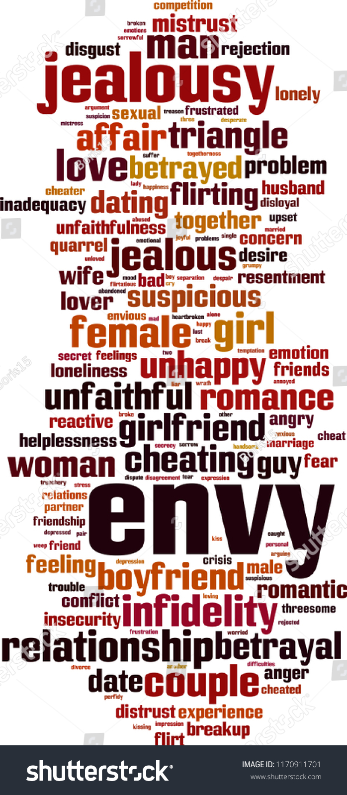 Envy Word Cloud Concept Vector Illustration Stock Vector (Royalty Free ...