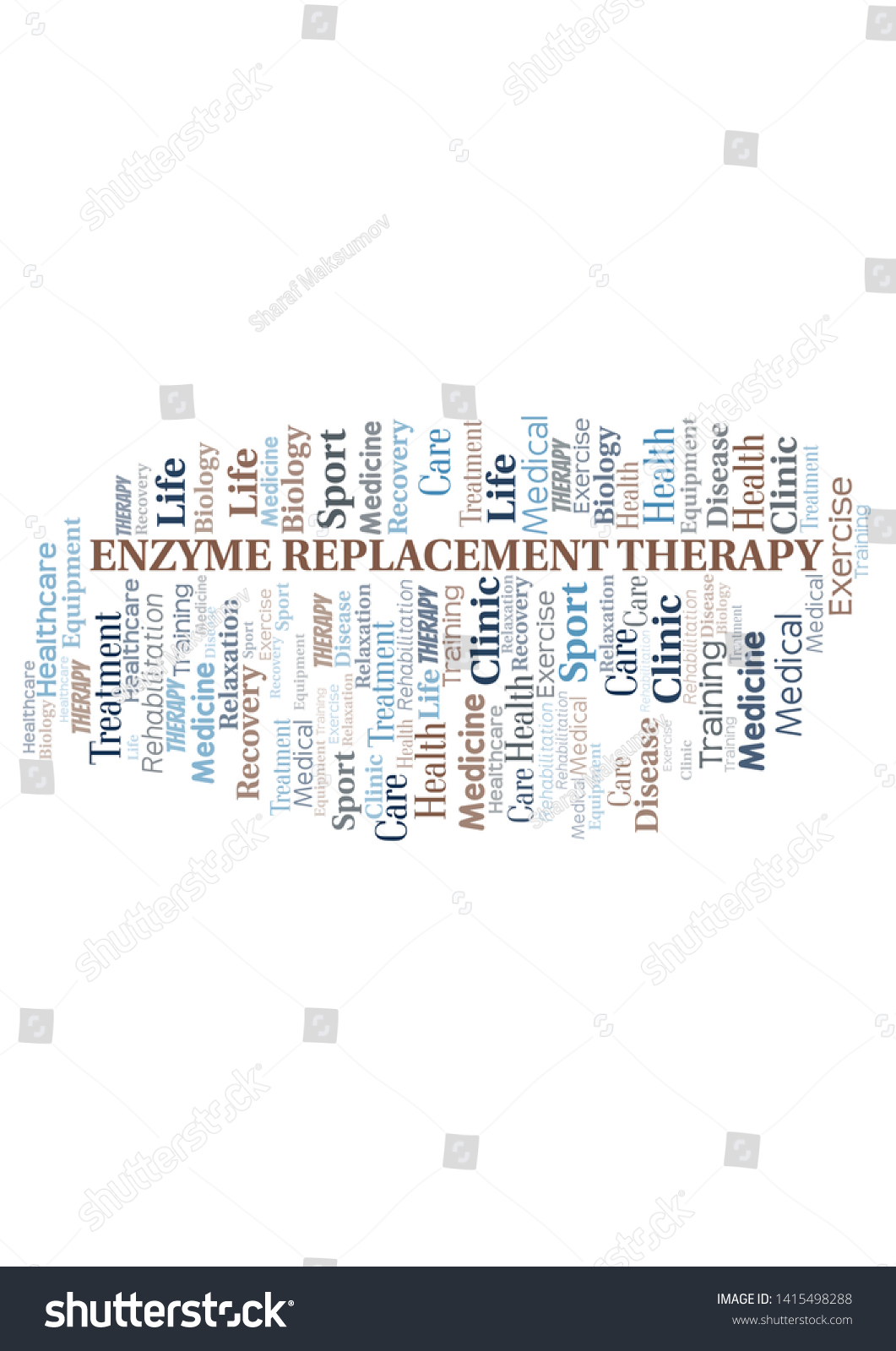 Enzyme Replacement Therapy Word Cloud Wordcloud Stock Vector (Royalty ...