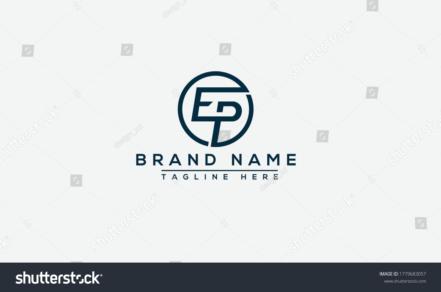 Ep Logo Design Template Vector Graphic Stock Vector (Royalty Free ...