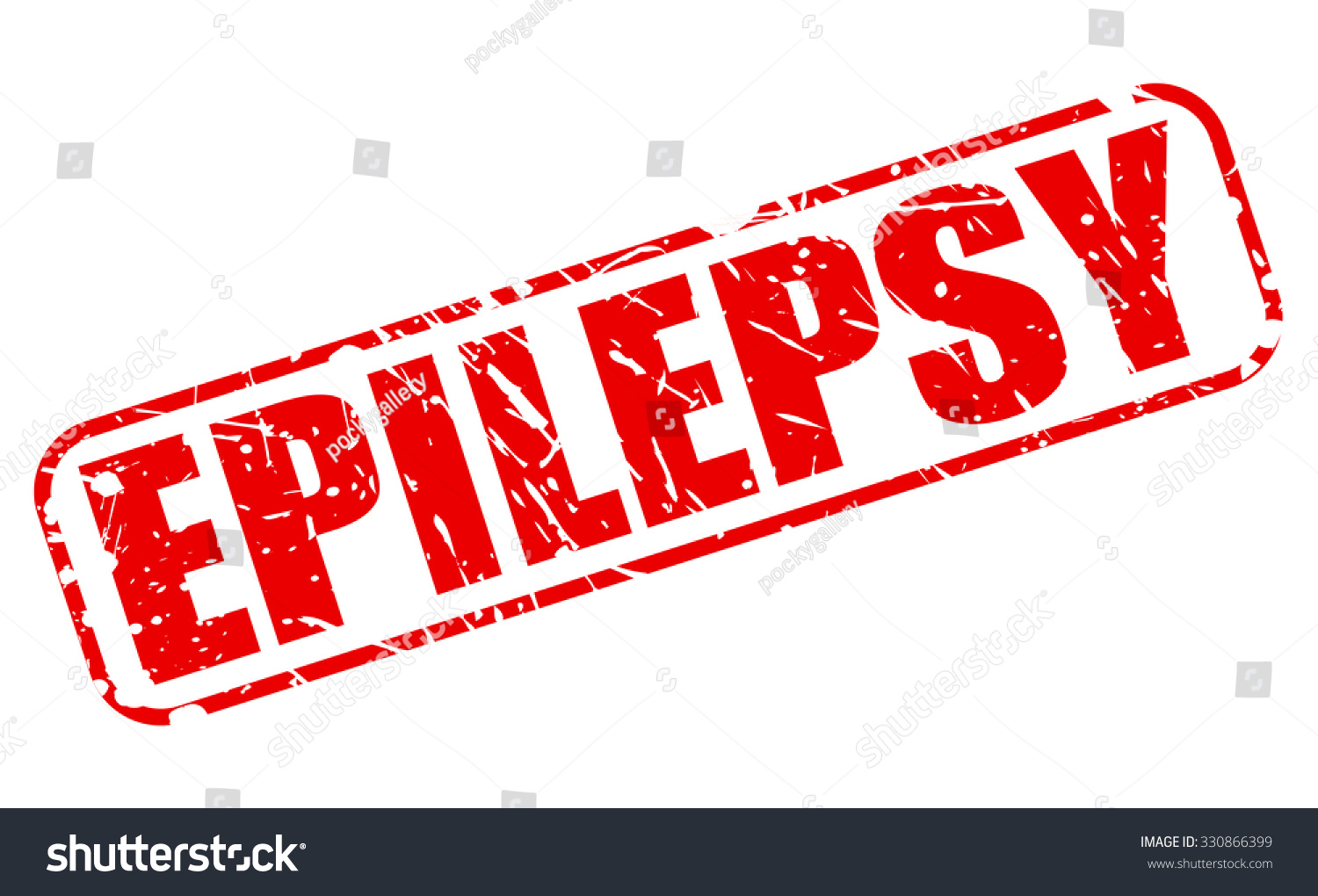 Epilepsy Red Stamp Text On White Stock Vector (Royalty Free) 330866399