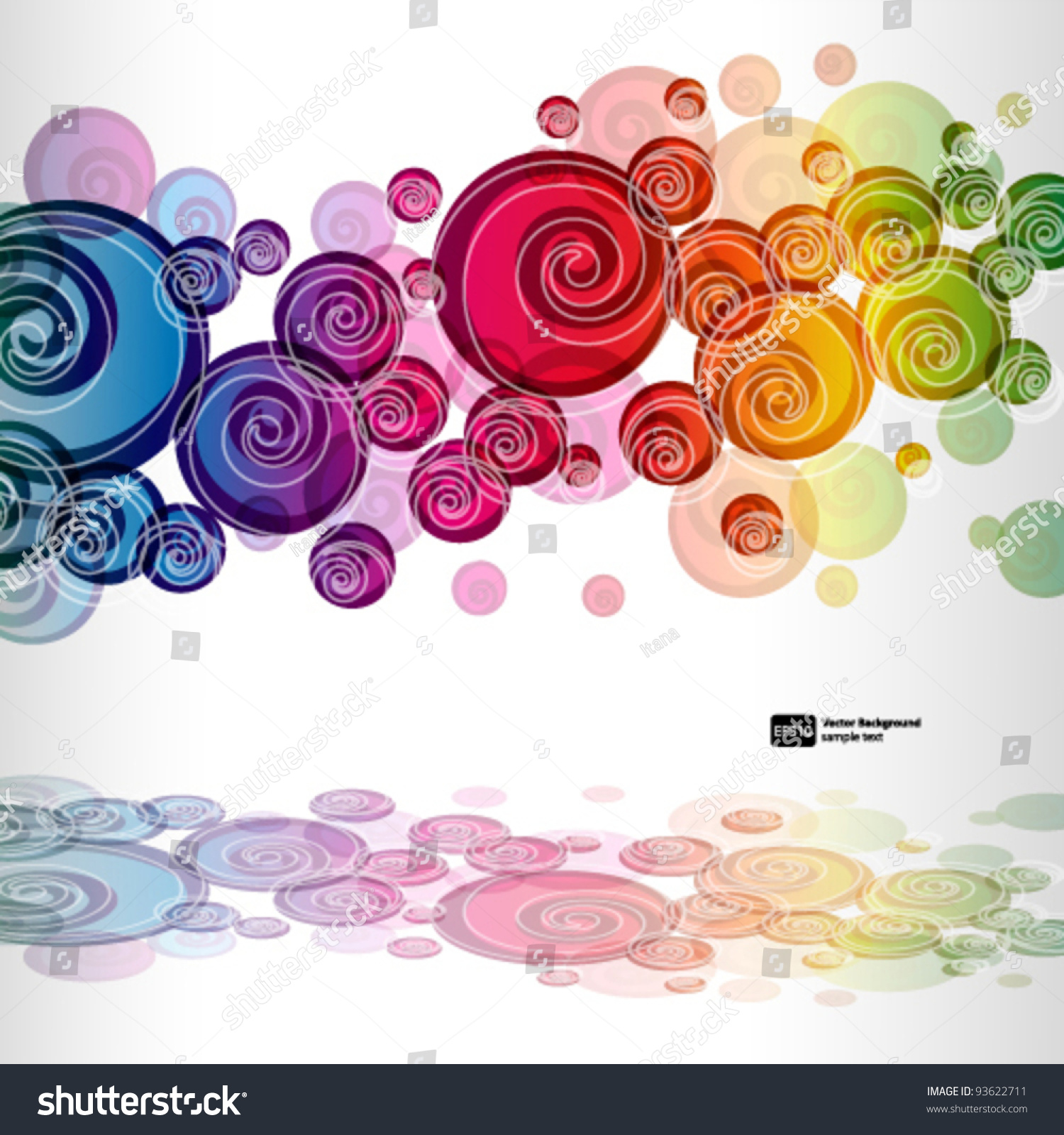 Eps Colorful Curls Background Stock Vector (Royalty Free) 93622711 ...