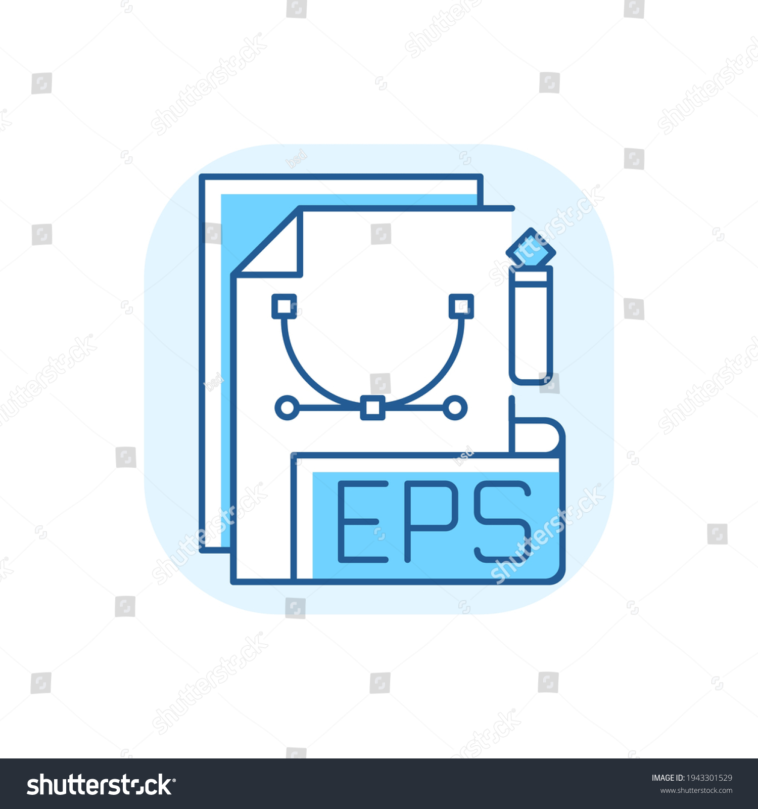 Eps File Blue Rgb Color Icon Stock Vector (Royalty Free) 1943301529