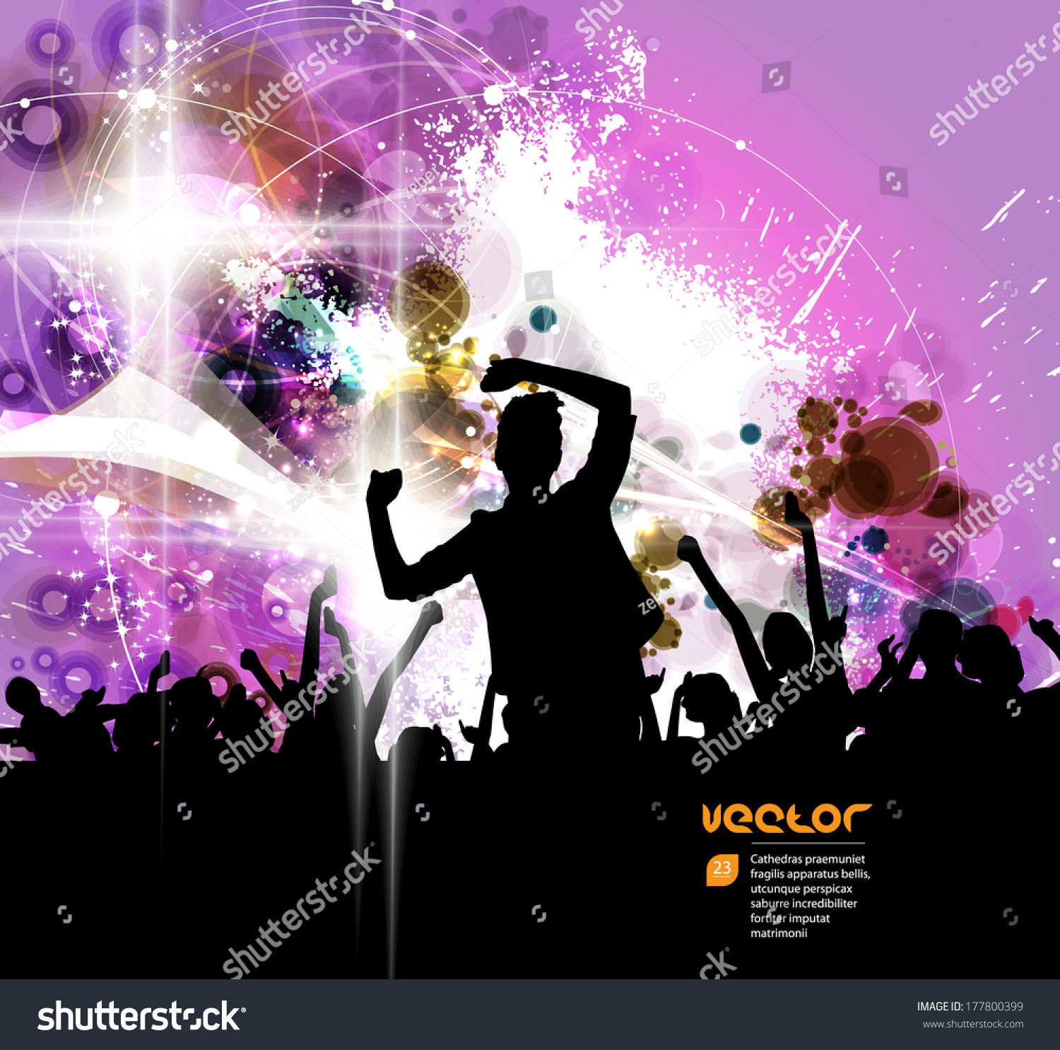 Eps10 Party People Vector Background Stock Vector (Royalty Free ...