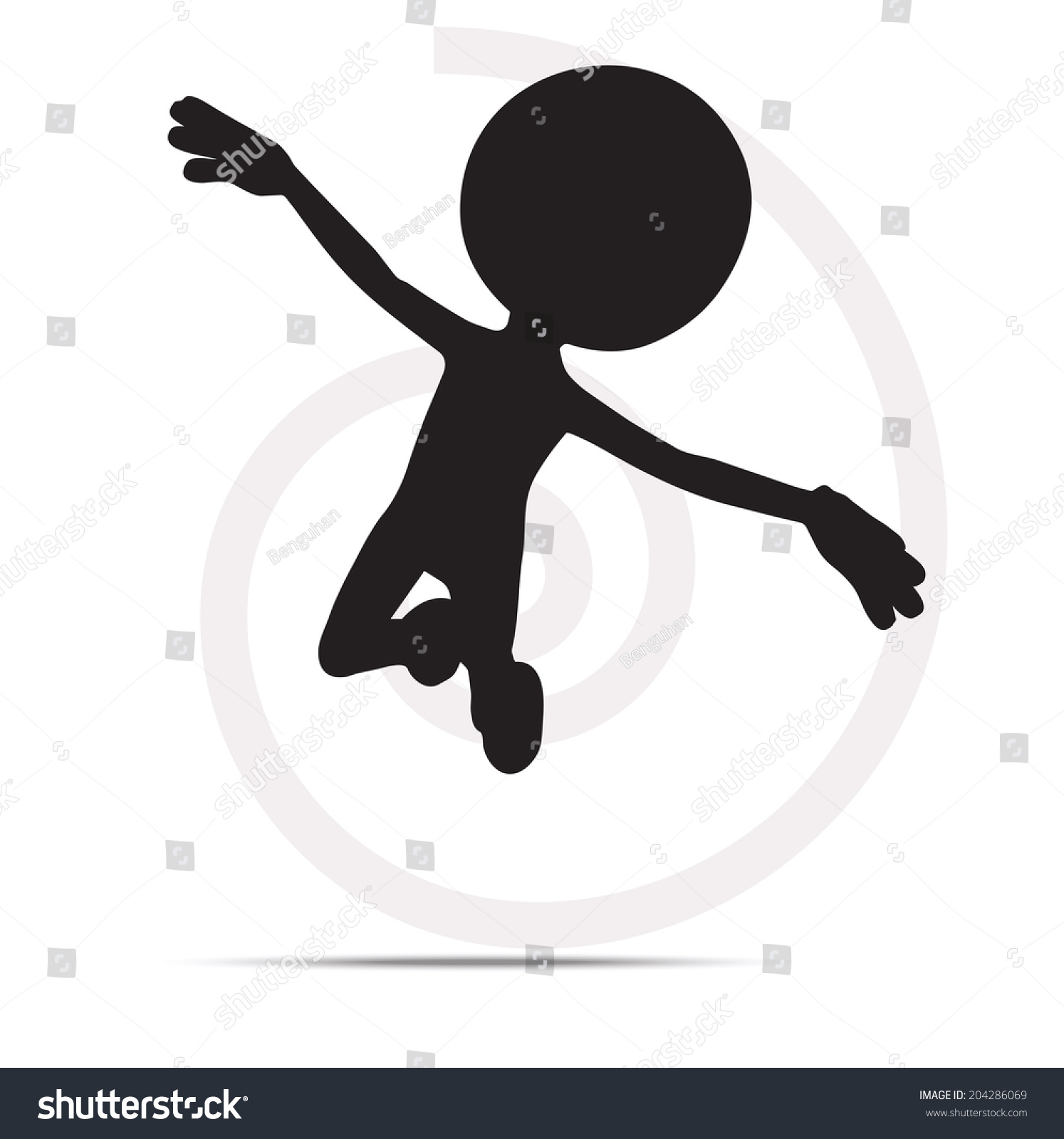 Eps Vector 10 3d Man Flying Stock Vector (Royalty Free) 204286069 ...