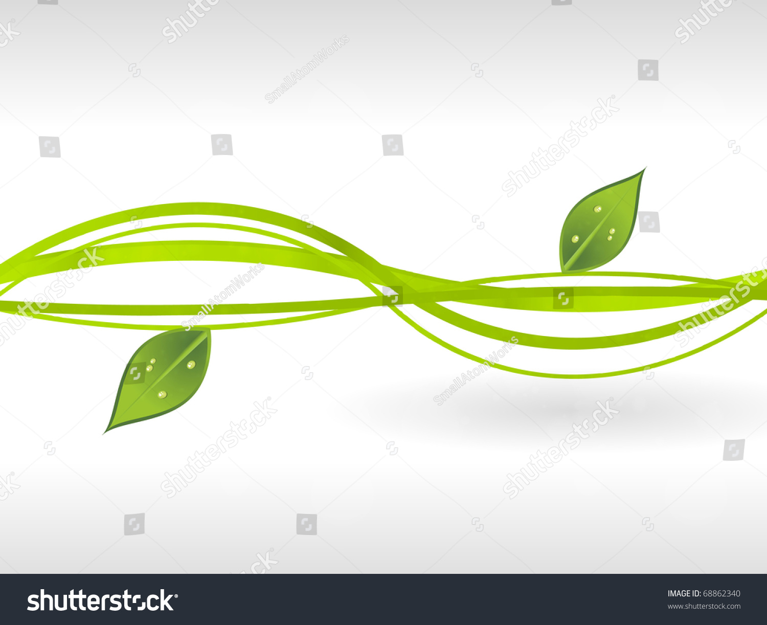 Eps10 Vector Leaf Lines Design Against Stock Vector (Royalty Free ...