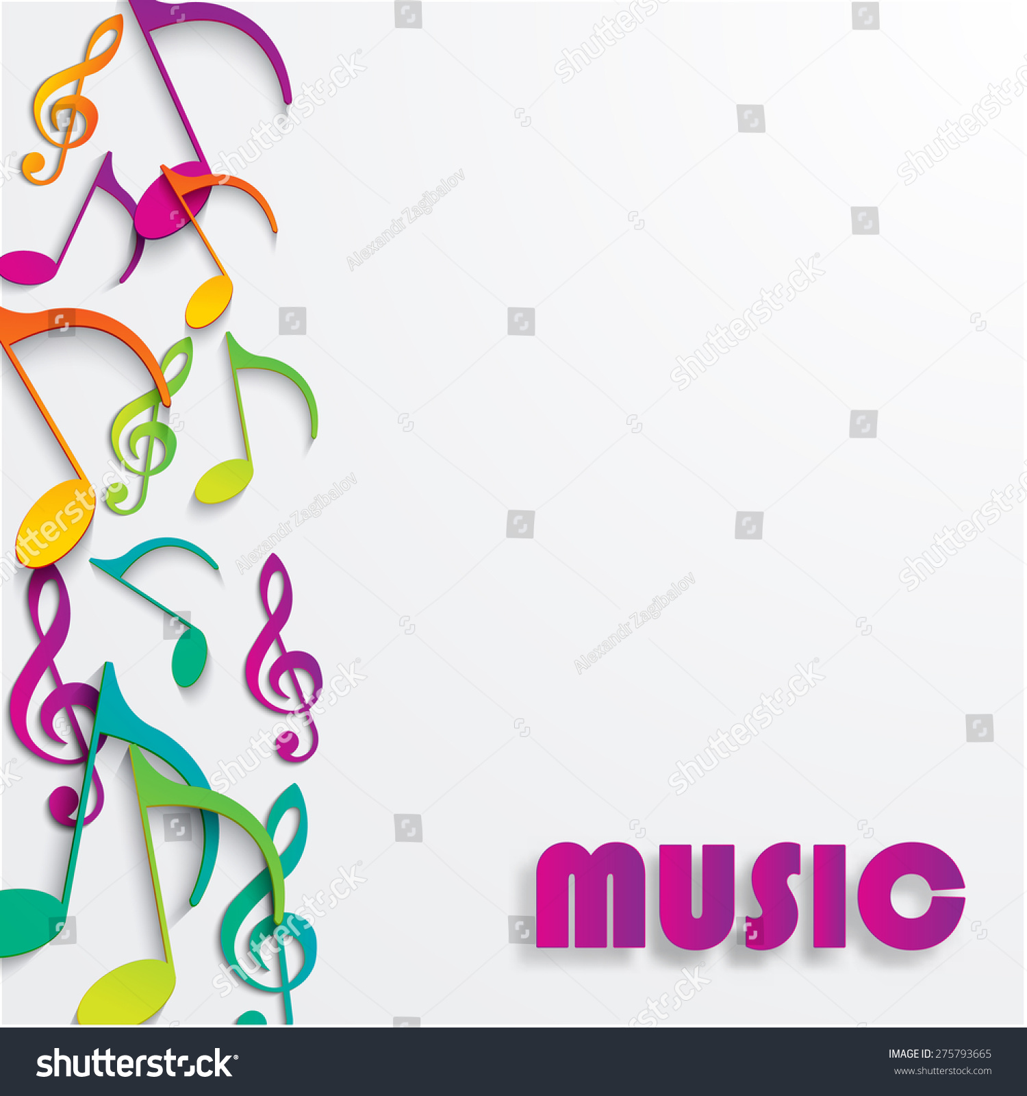Eps10 Vector Music Note Background Design Stock Vector (Royalty Free ...