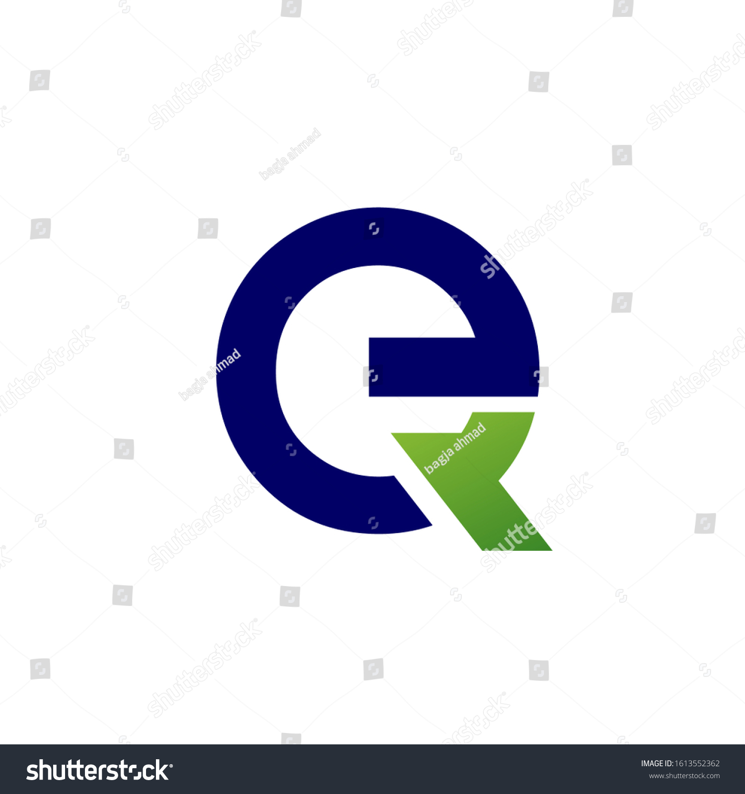 Eq Logo Design Simple Modern Template: vector de stock (libre de ...