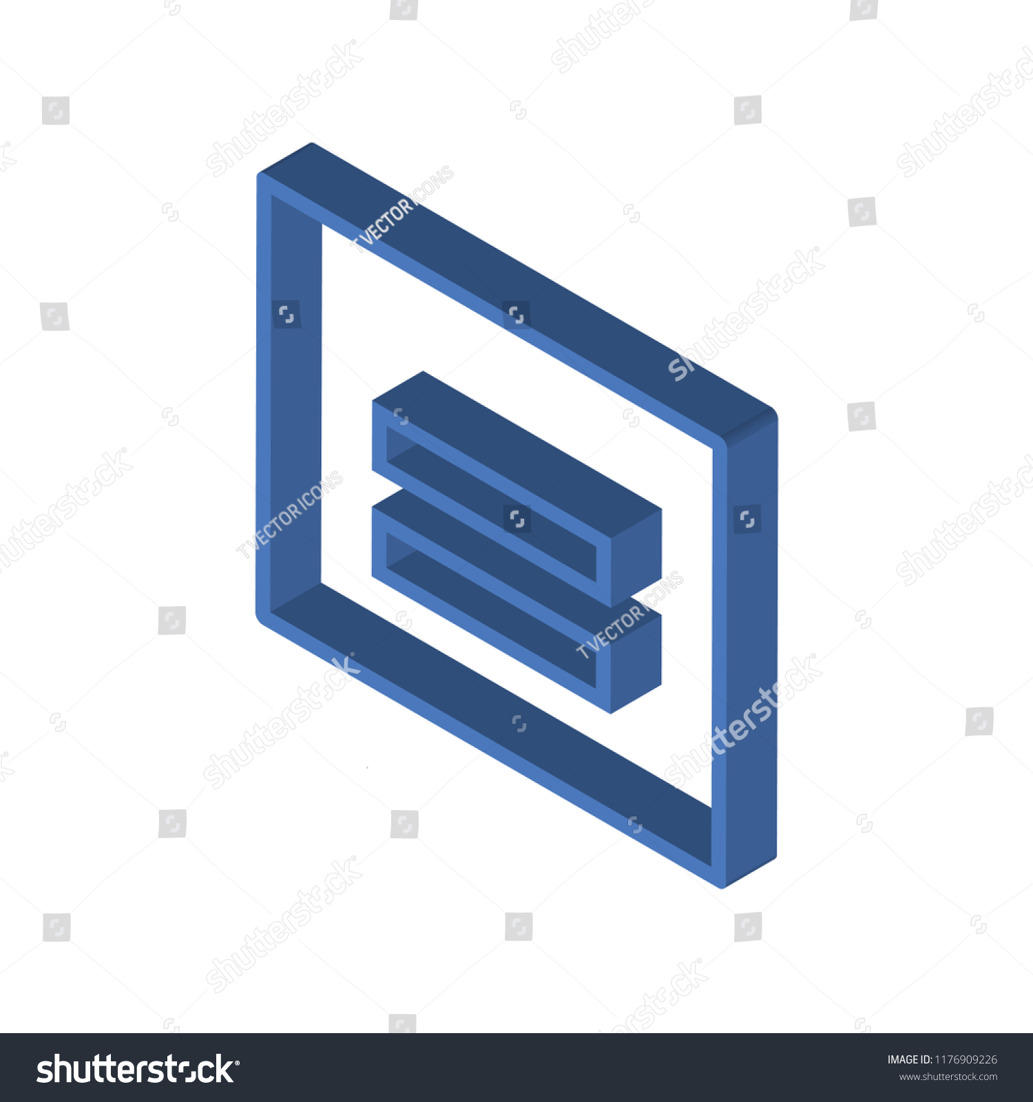 Equal Isometric Left Top View 3d Stock Vector (Royalty Free) 1176909226 ...