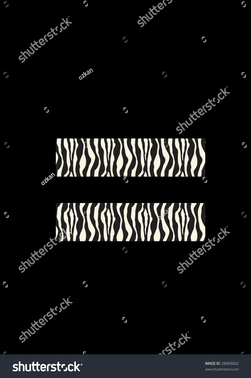 Equal Mark Animal Skin Stock Vector (Royalty Free) 28409062