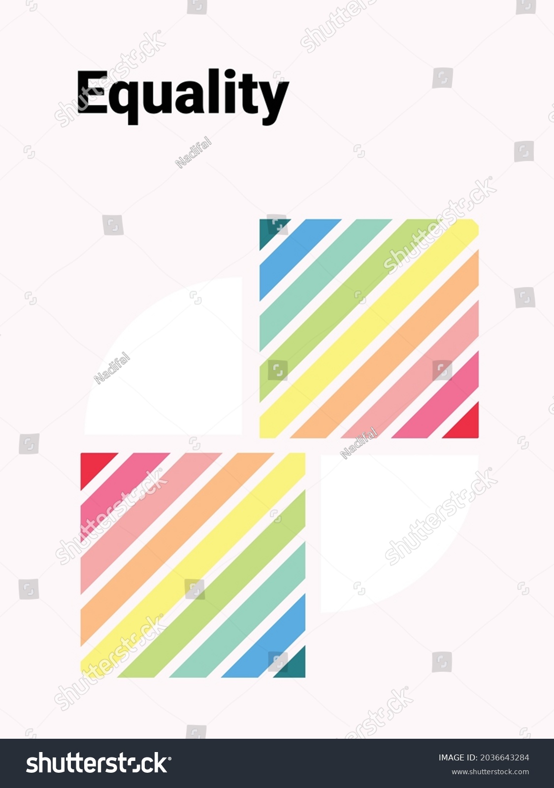 Equality Poster Can Use Template Stock Vector (Royalty Free) 2036643284