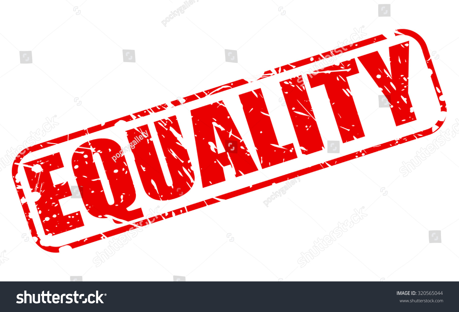 Equality Red Stamp Text On White Stock Vector (Royalty Free) 320565044 ...