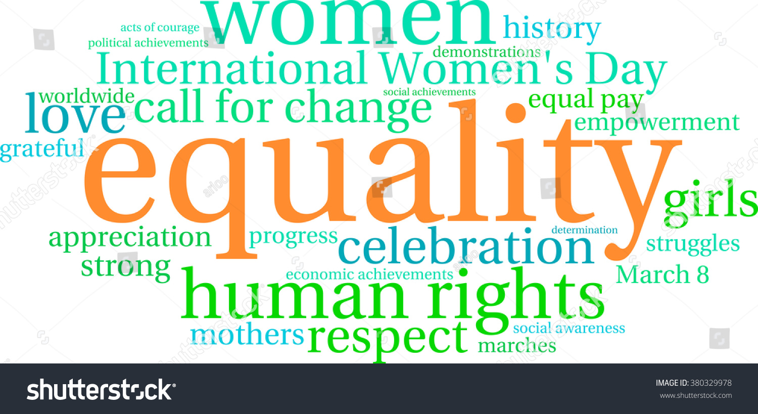 Equality Word Cloud On White Background Stock Vector (Royalty Free ...