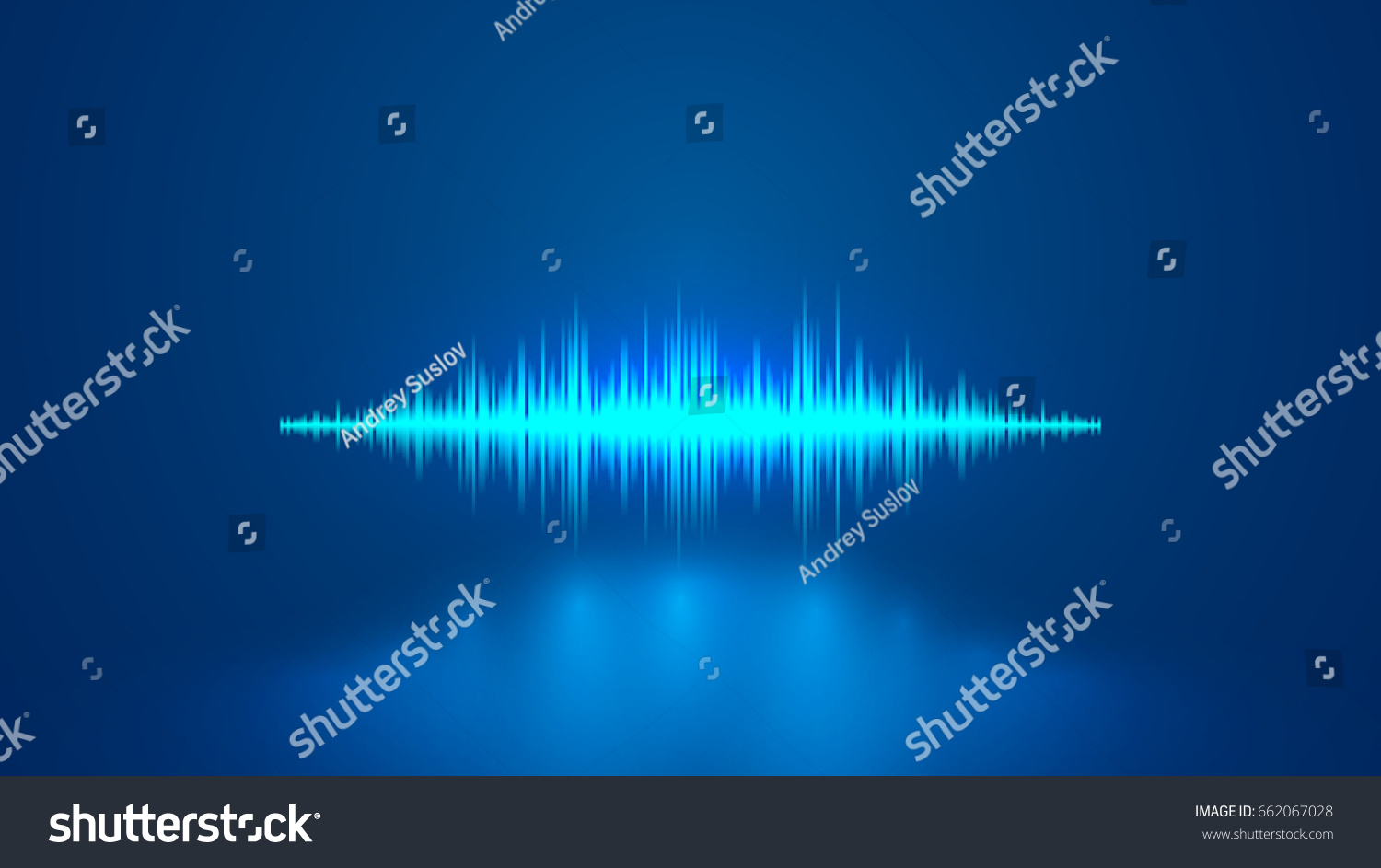 Equalizer Blue Sound Wave Voice Recognition Stock Vector (Royalty Free) 662067028 | Shutterstock