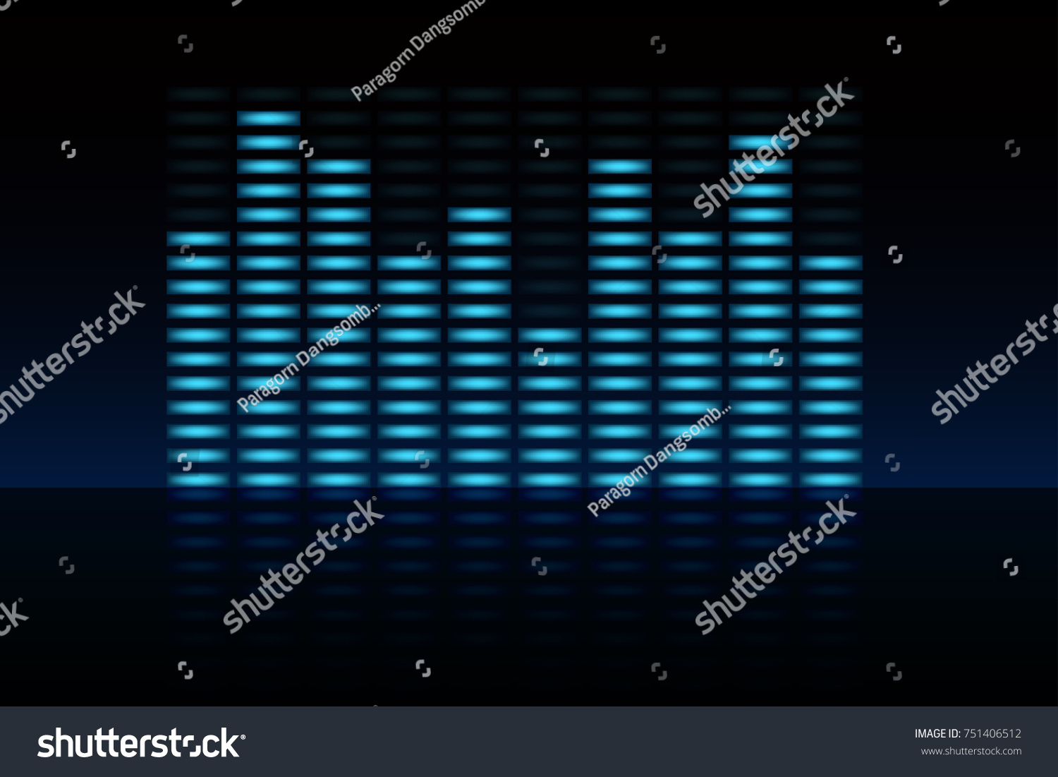 Equalizer Scale Musical Bar Sound Indicator Stock Vector (Royalty Free ...
