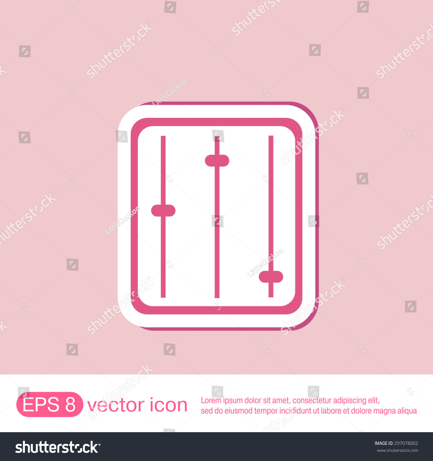 Equalizer Sign Stock Vector (Royalty Free) 297078002