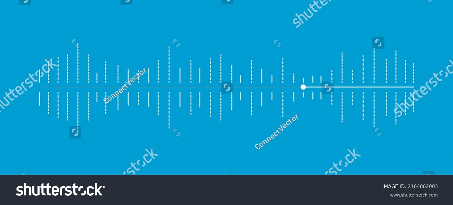 Equalizer Wave Banner Background Vector Isolated Stock Vector (Royalty ...