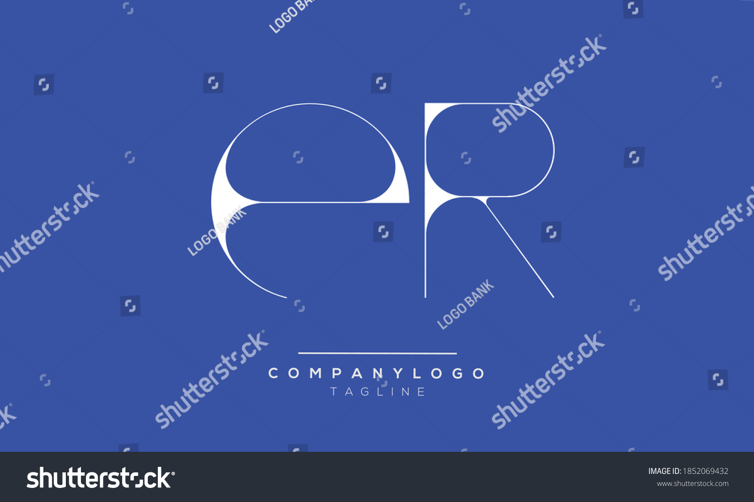 Er Leaf Initials Monogram Letter Text Stock Vector (Royalty Free ...