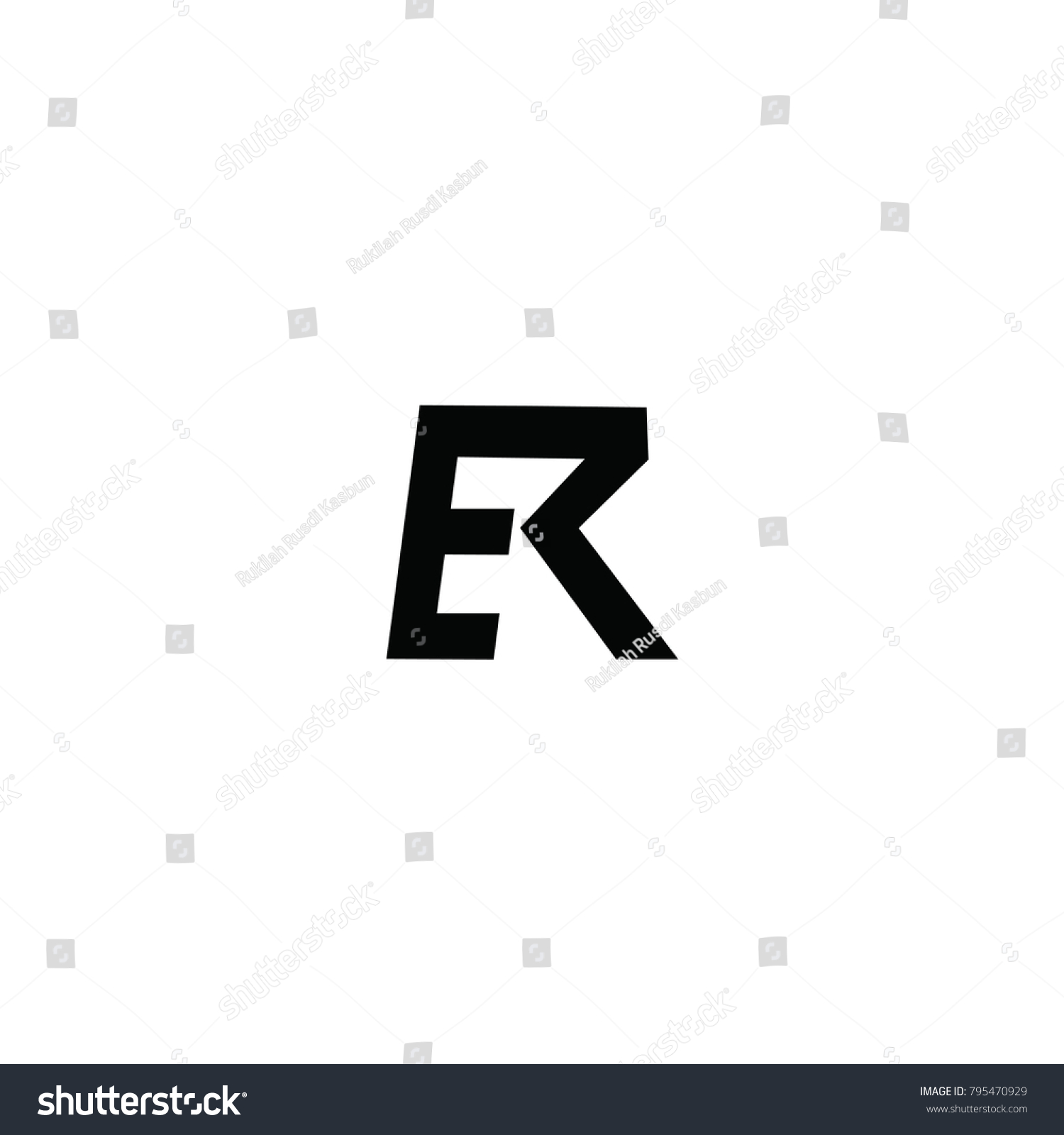 Er Letter Logo Stock Vector (Royalty Free) 795470929 | Shutterstock