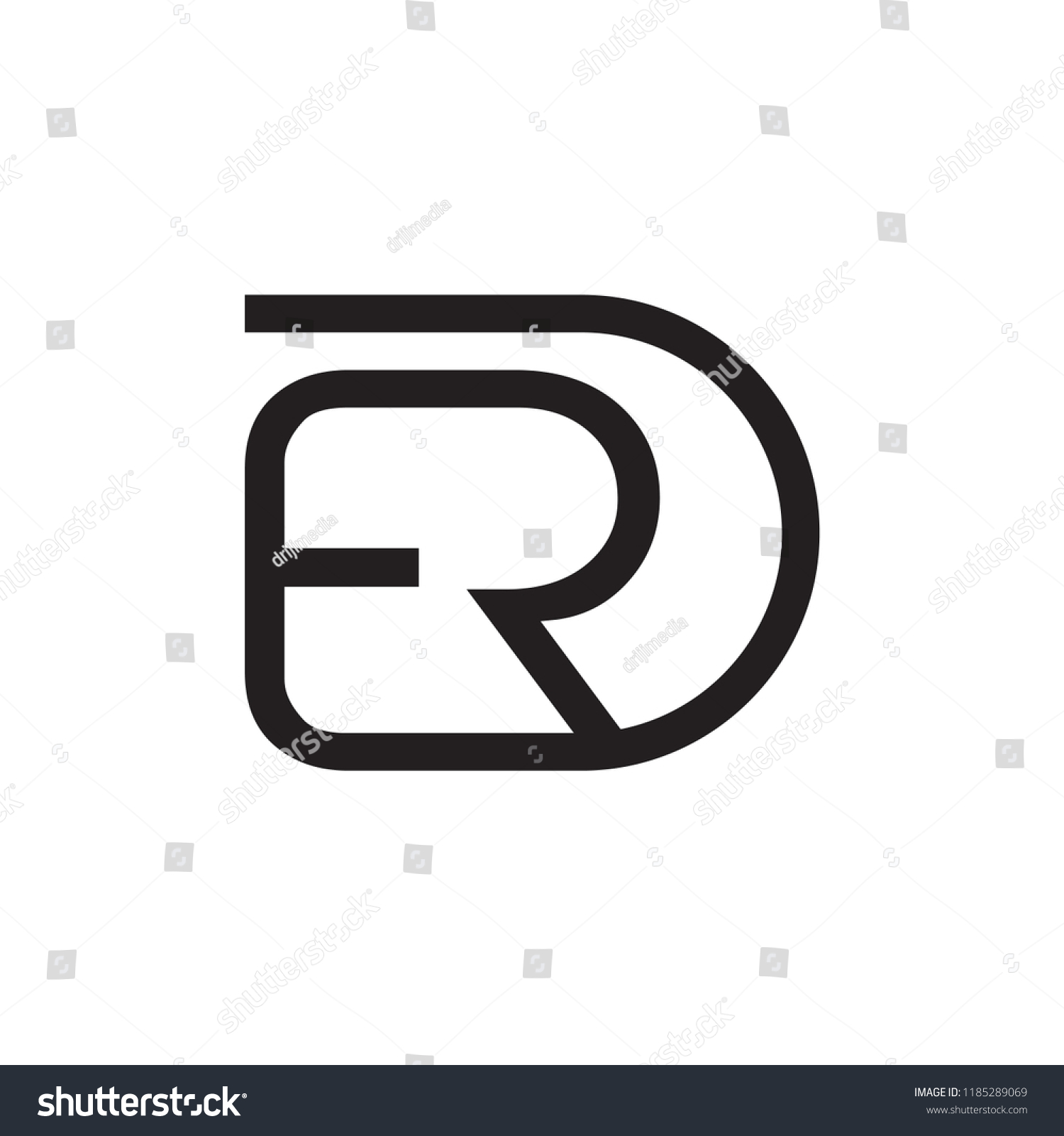 Erd Logo Letter Design Stock Vector (Royalty Free) 1185289069
