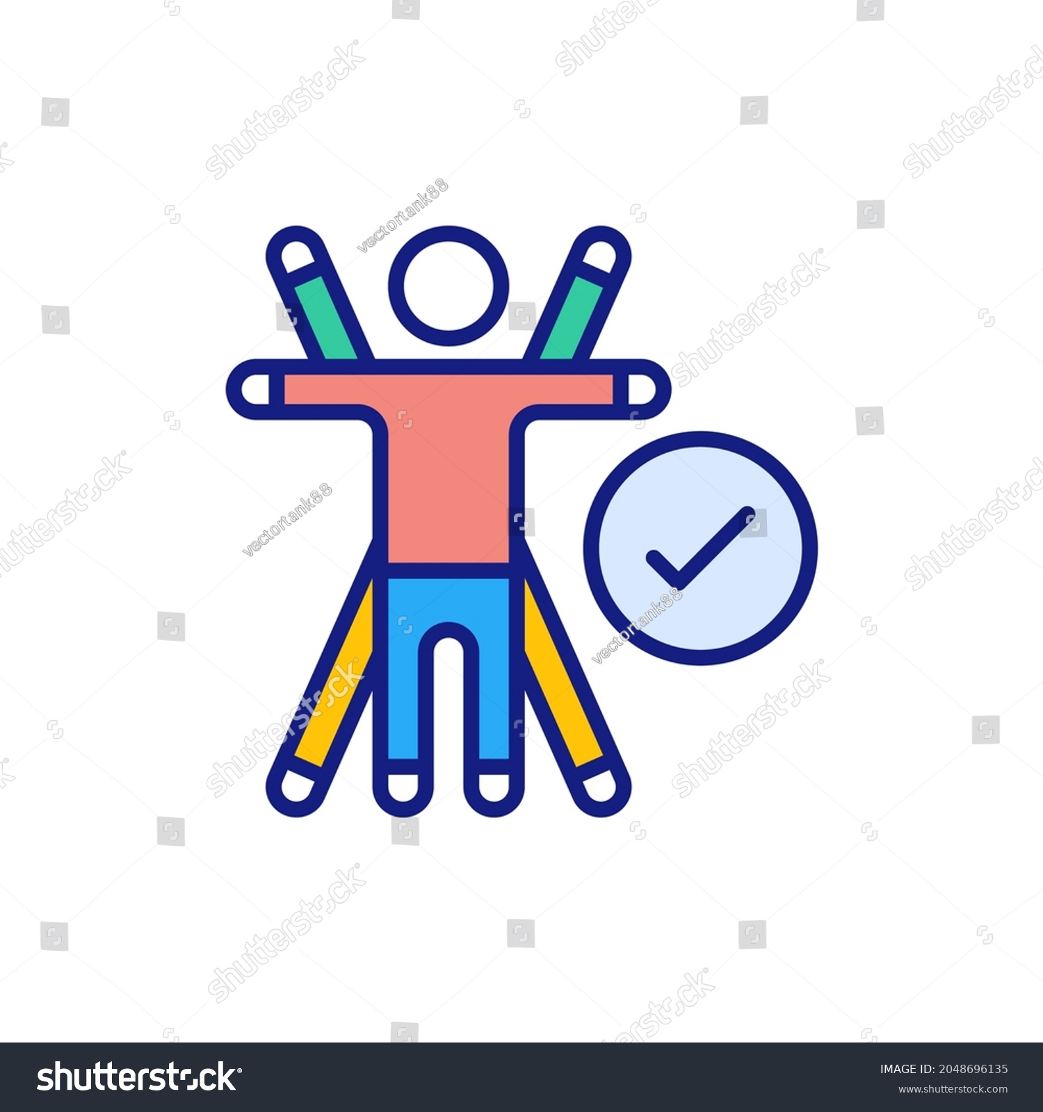 Ergonomics Icon Vector Logotype Stock Vector (Royalty Free) 2048696135 ...