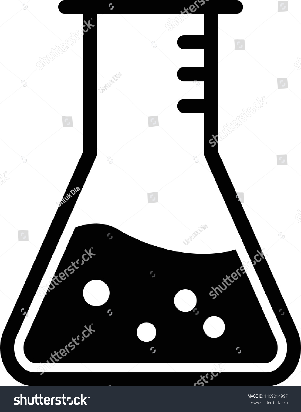 Erlenmeyer Icon Vector Illustration Logo Template Stock Vector (Royalty ...