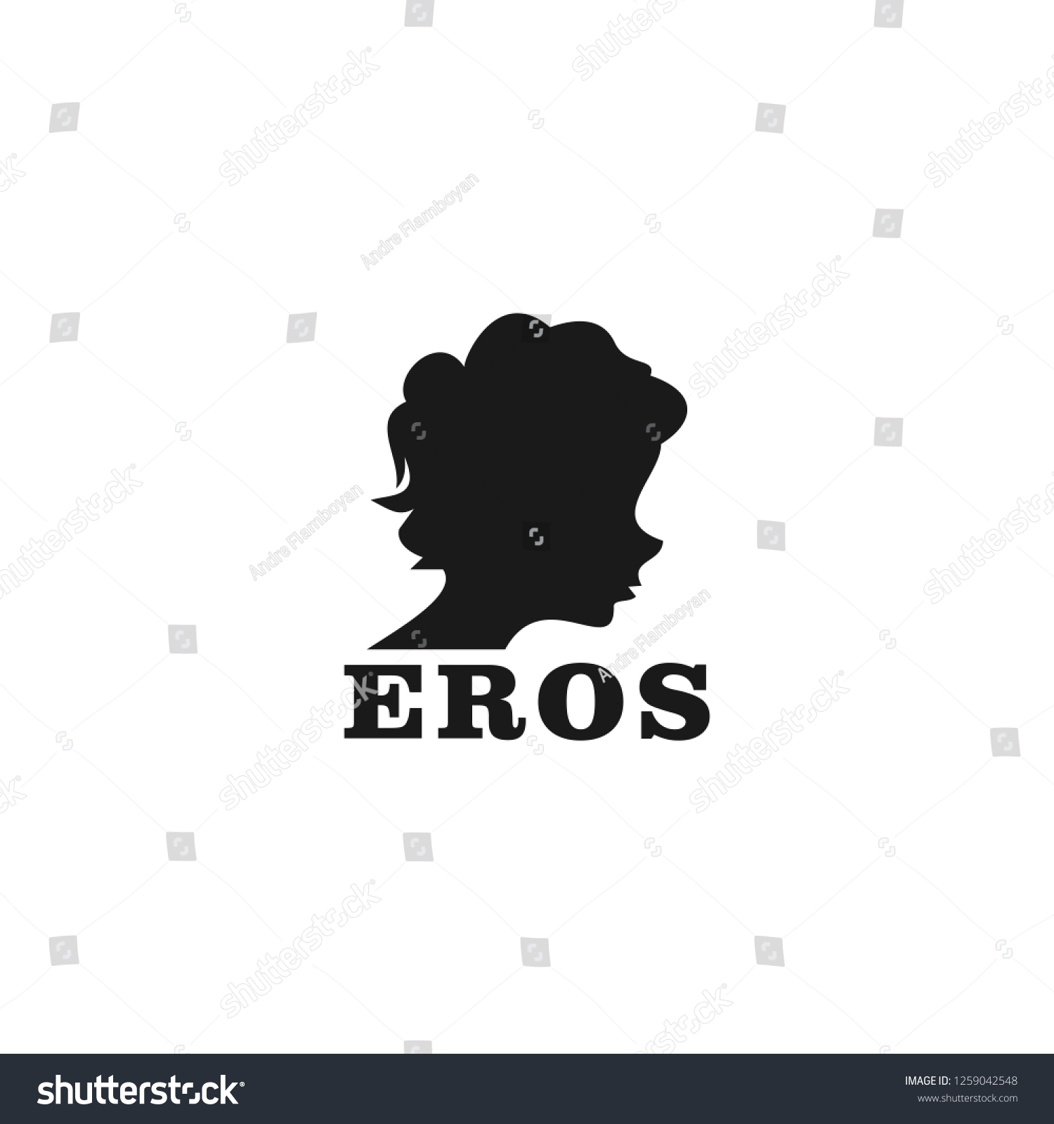 Eros Logo Design: vetor stock (livre de direitos) 1259042548 | Shutterstock