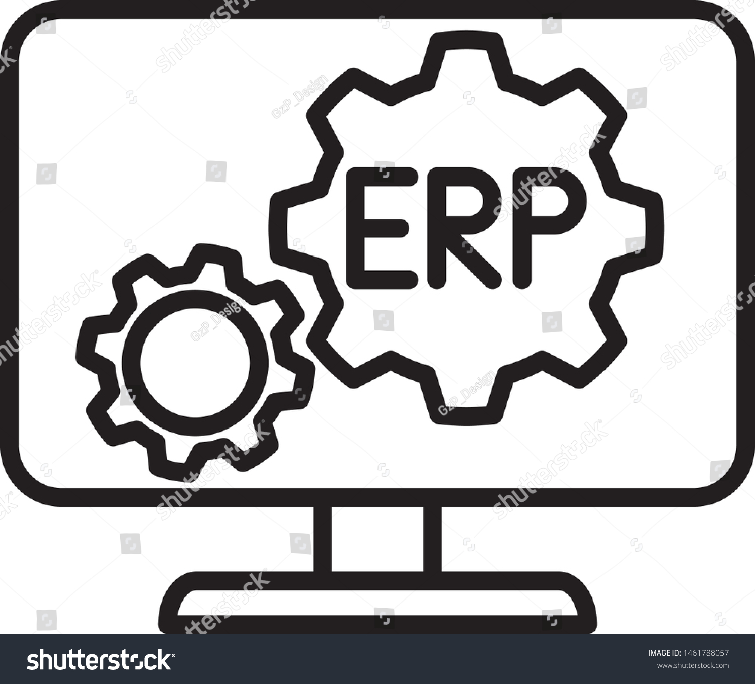 Erp System Icon Vector Illustration Stock Vector (Royalty Free ... Erp System Icon Vector Illustration Stock Vector (Royalty Free ...