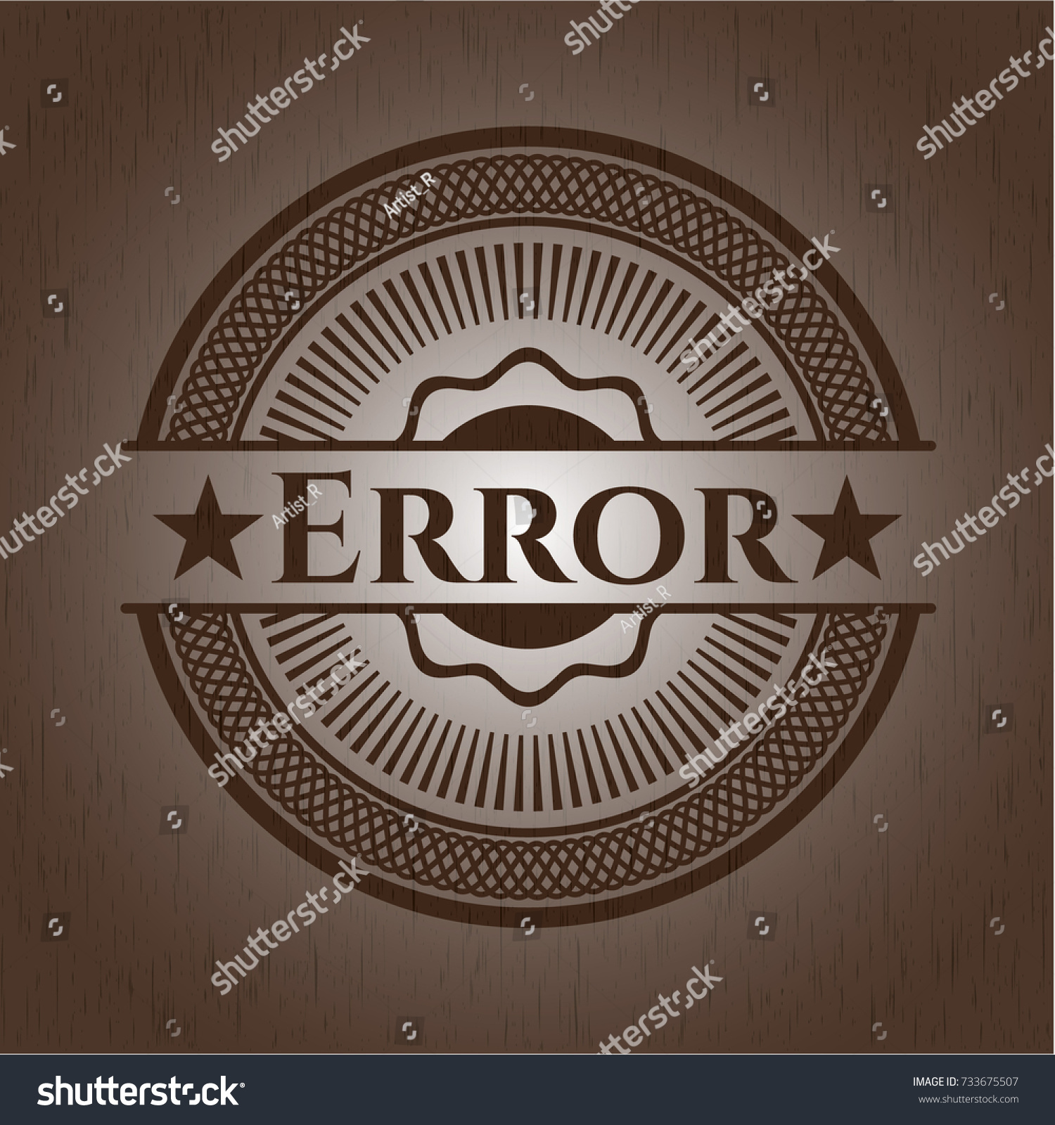 Error Wood Signboards Stock Vector (Royalty Free) 733675507 | Shutterstock
