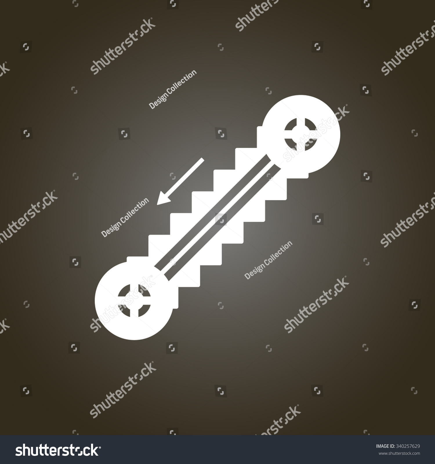 Escalator Information Signal Vector Design Stock Vector (Royalty Free ...