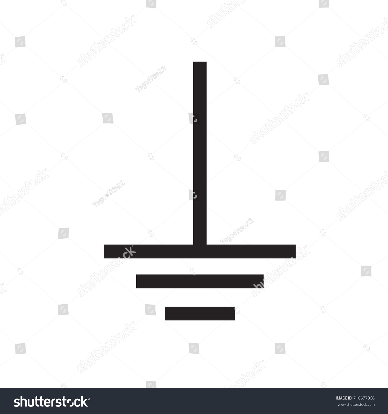 Esd Common Point Ground Symbol Vector Stock Vector (Royalty Free ...