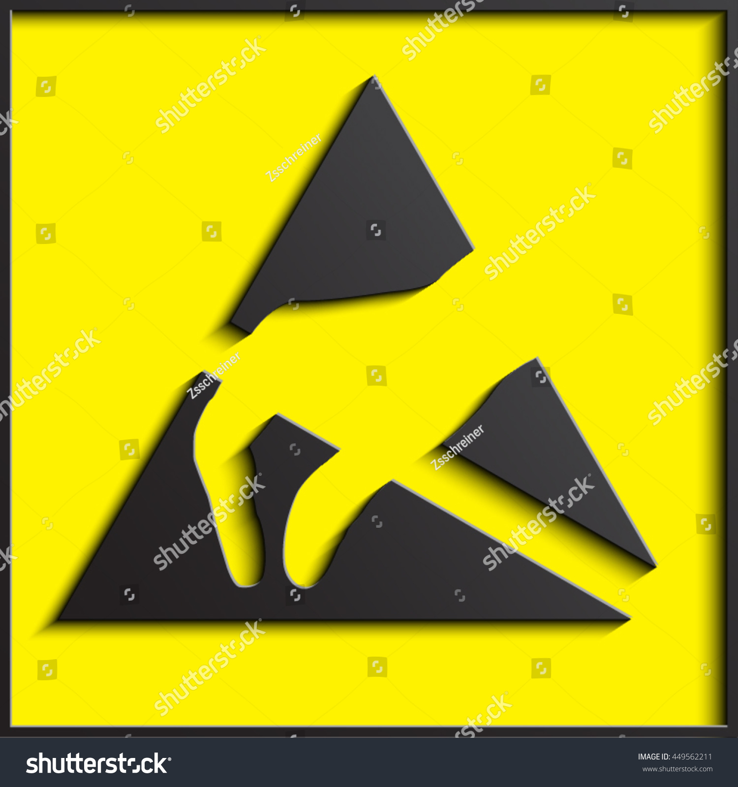 Esd Symbol 3d Shape Electrostatic Discharge: เวกเตอร์สต็อก (ปลอดค่า ...