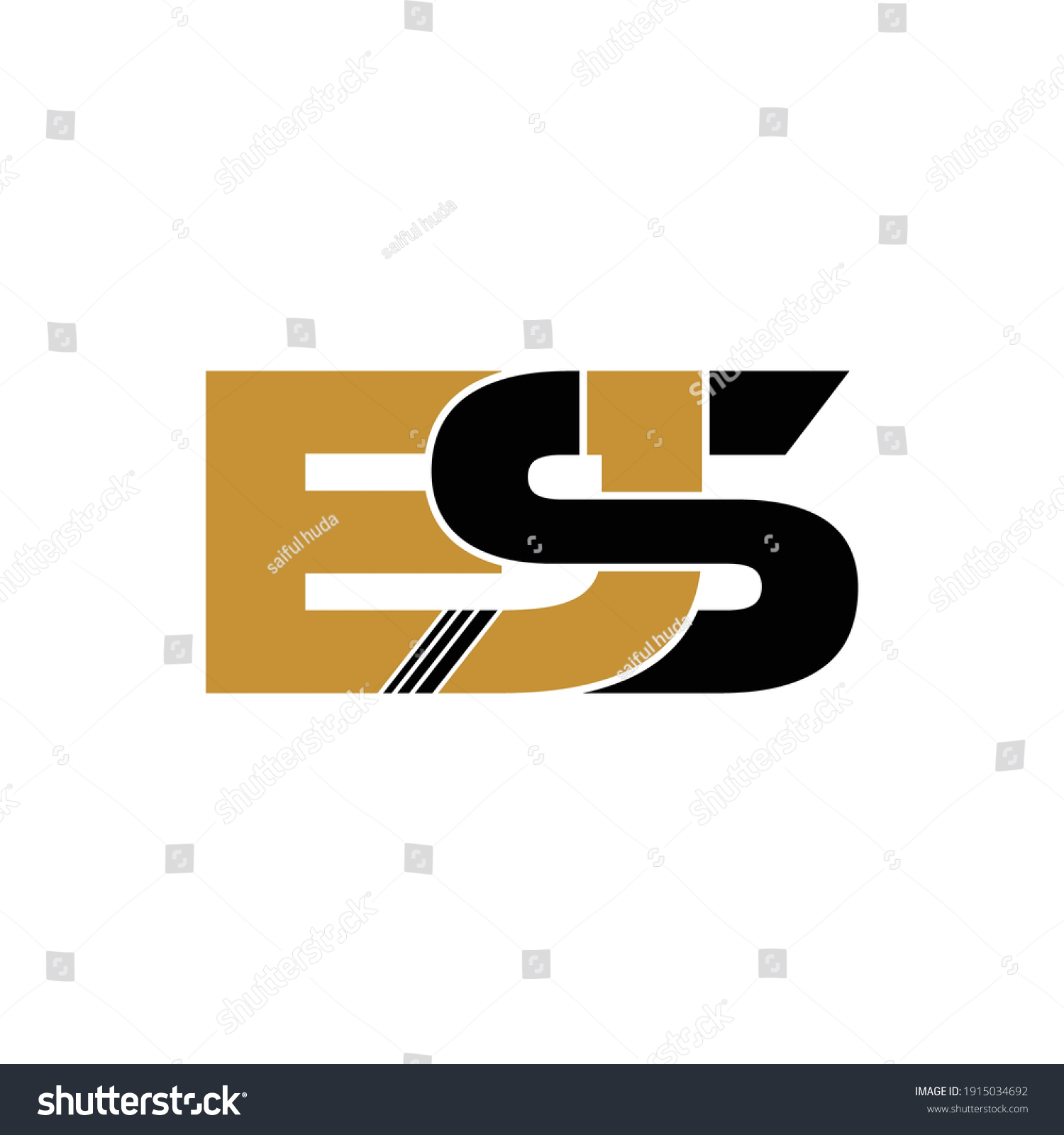 Esj Letter Monogram Logo Design Vector Stock Vector (Royalty Free ...
