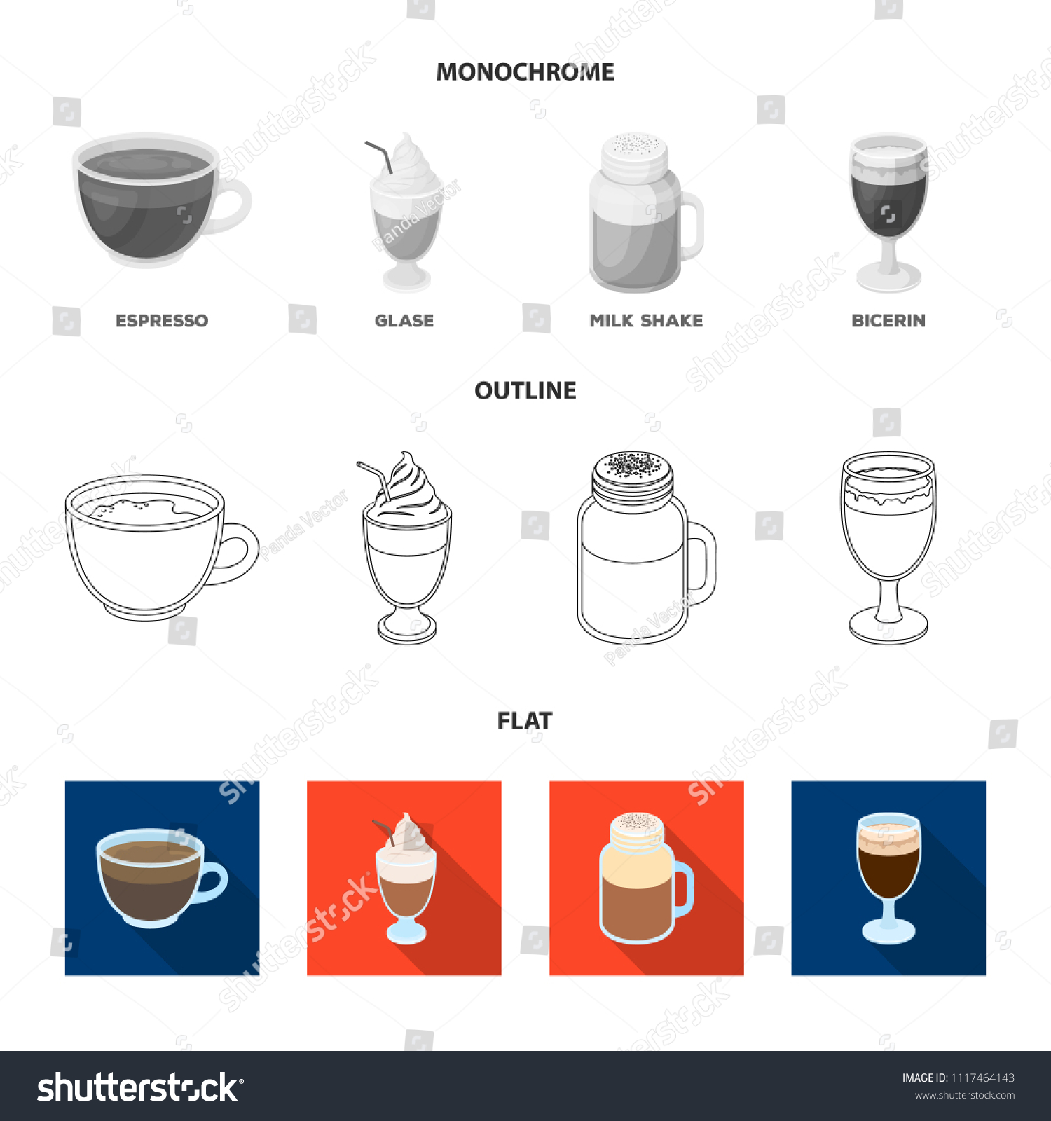 Esprecco Glase Milk Shake Bicerindifferent Types 库存矢量图(免版税)1117464143 ... Esprecco Glase Milk Shake Bicerindifferent Types 库存矢量图(免版税)1117464143 ...