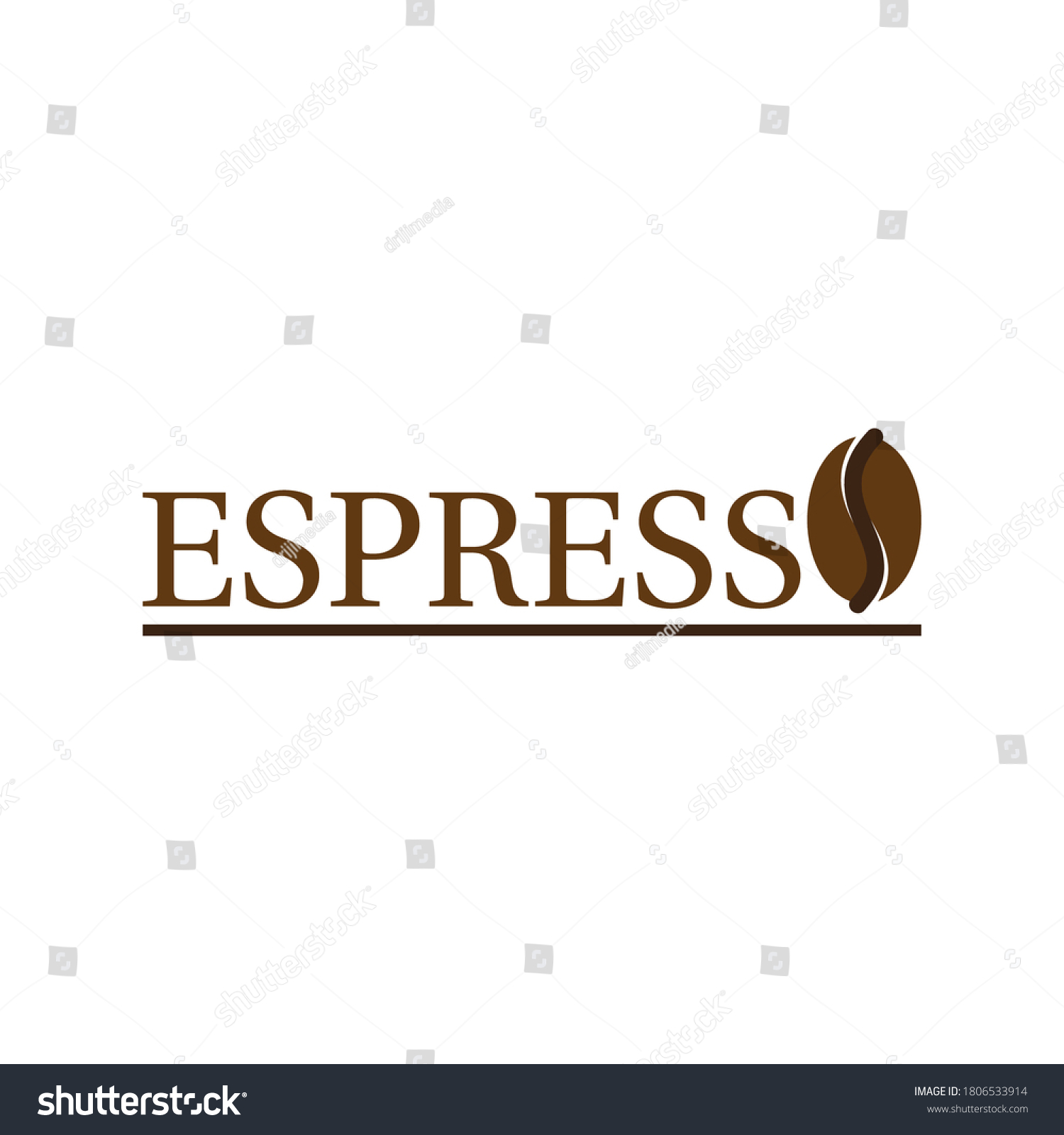 Espresso Coffee Logo Design Vector Stock Vector (Royalty Free ...