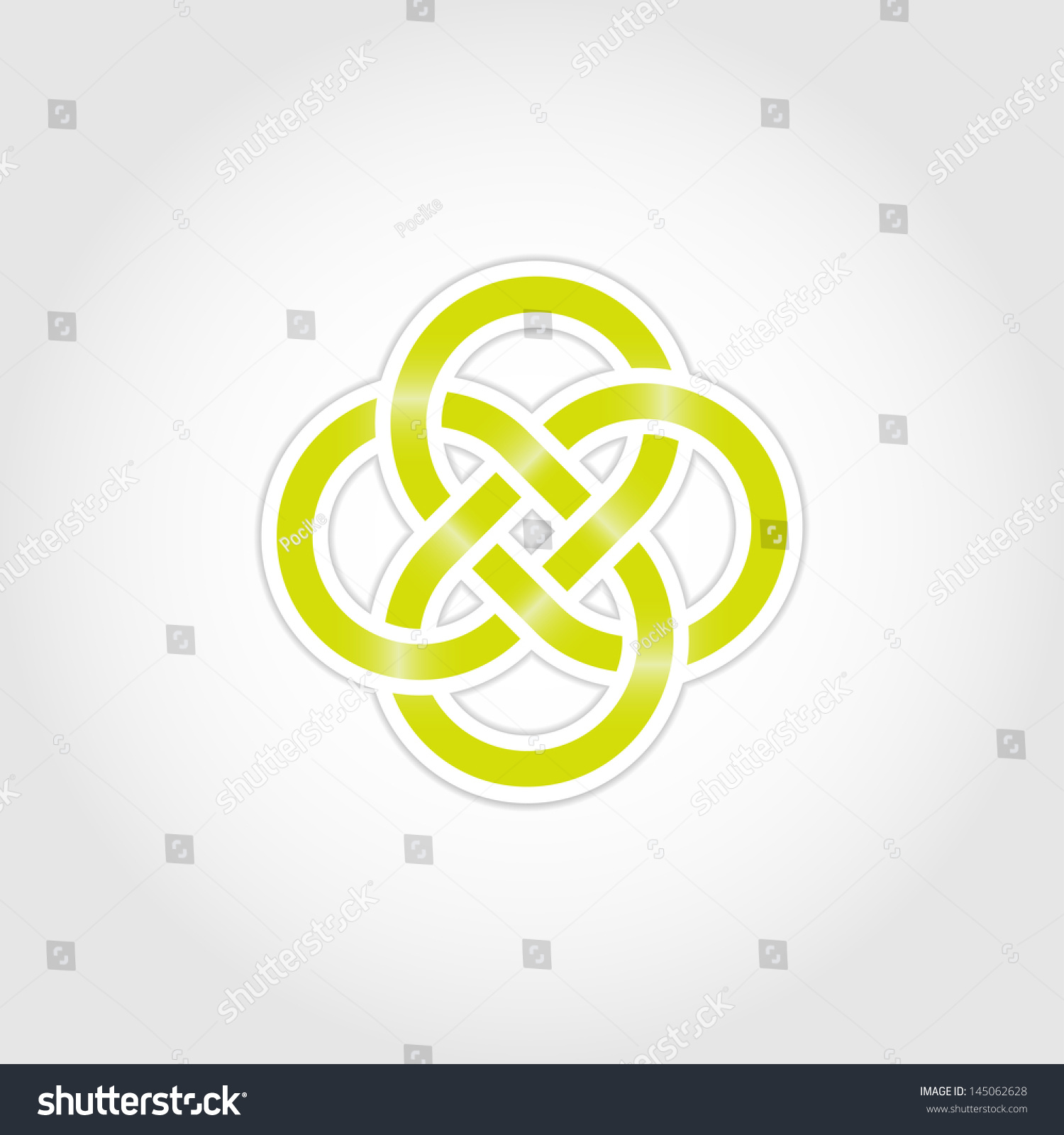 Eternal Knot Concept Editable Vector Format Stock Vector (Royalty Free ...