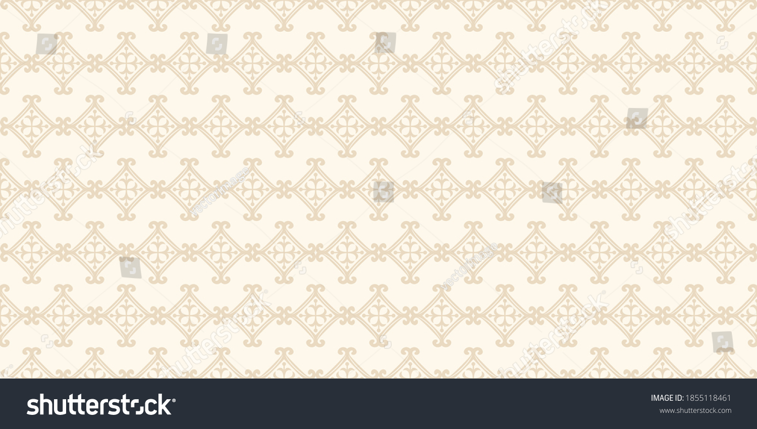 Ethnic Beige Background Wallpaper Seamless Pattern Stock Vector ...