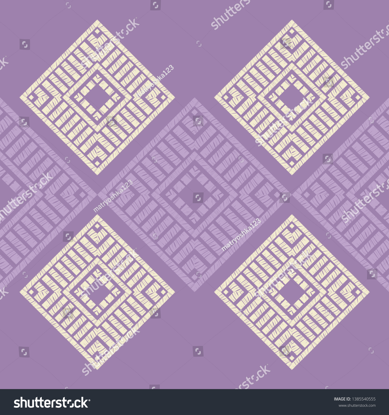 Ethnic Boho Seamless Pattern Patchwork Texture Stock Vector (Royalty ...