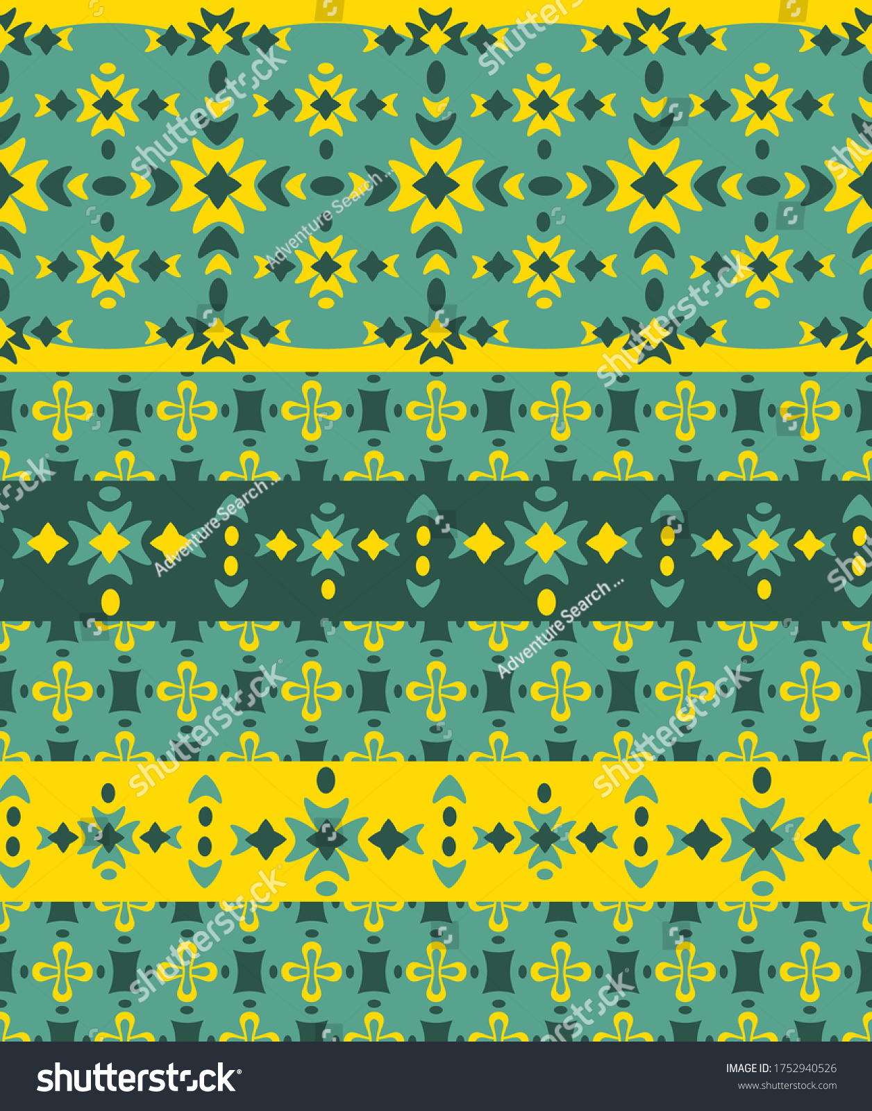 Ethnic Border Pattern Simple Drawing Stock Vector (Royalty Free ...