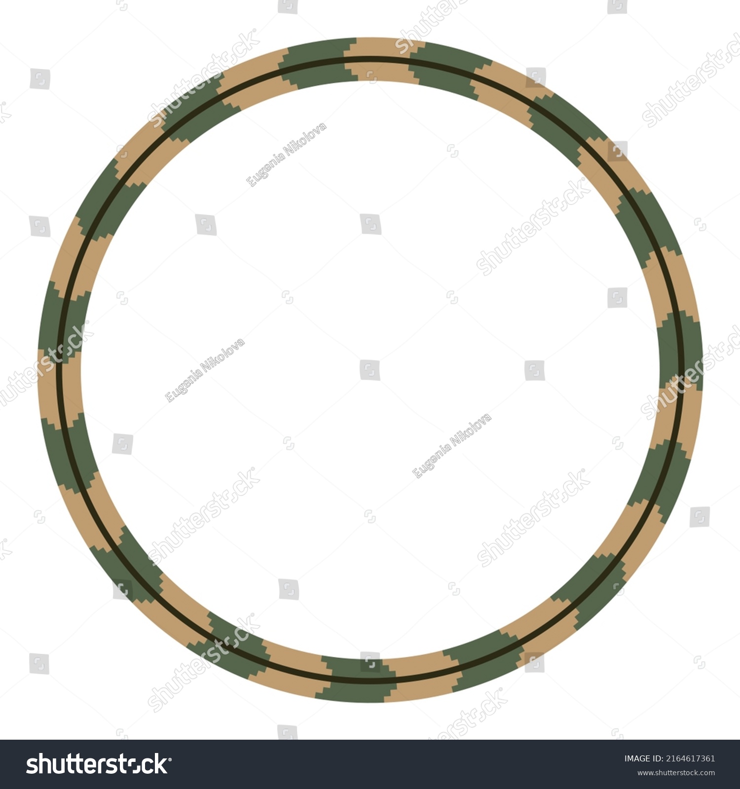 Ethnic Frame Round Decorative Border Mexican Stock Vector (Royalty Free ...
