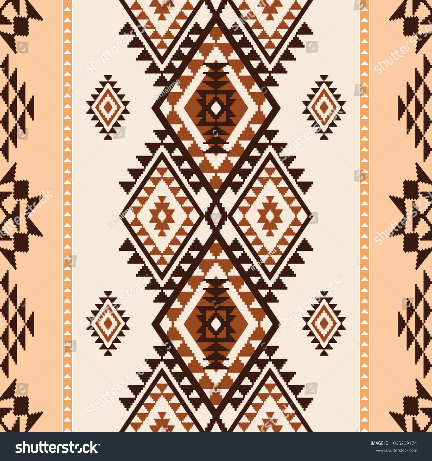 Ethnic Geometric Abstract Seamless Pattern Stock Vector (Royalty Free ...