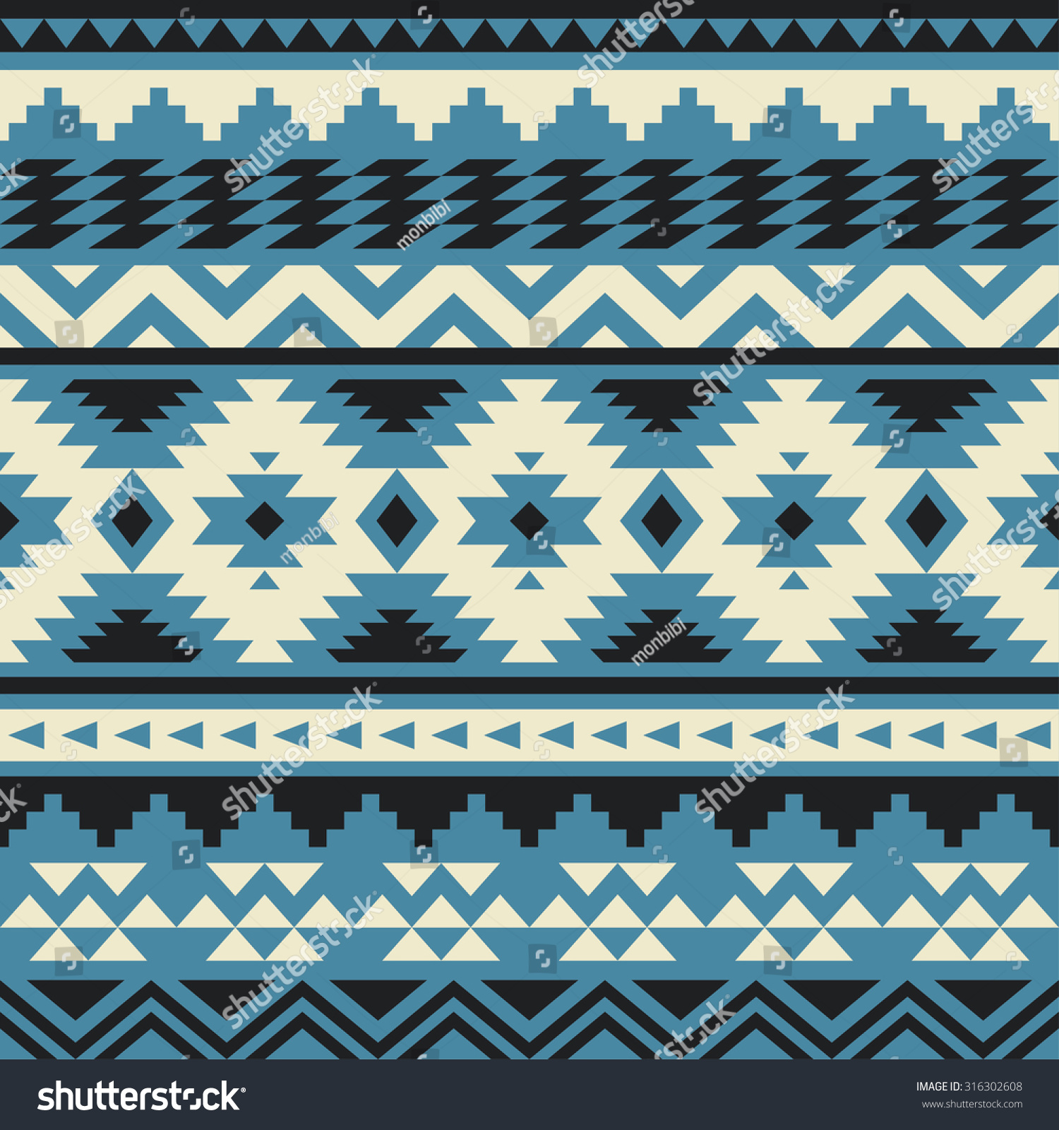 Ethnic Pattern Design Vector Illustration Stock Vector (Royalty Free ...