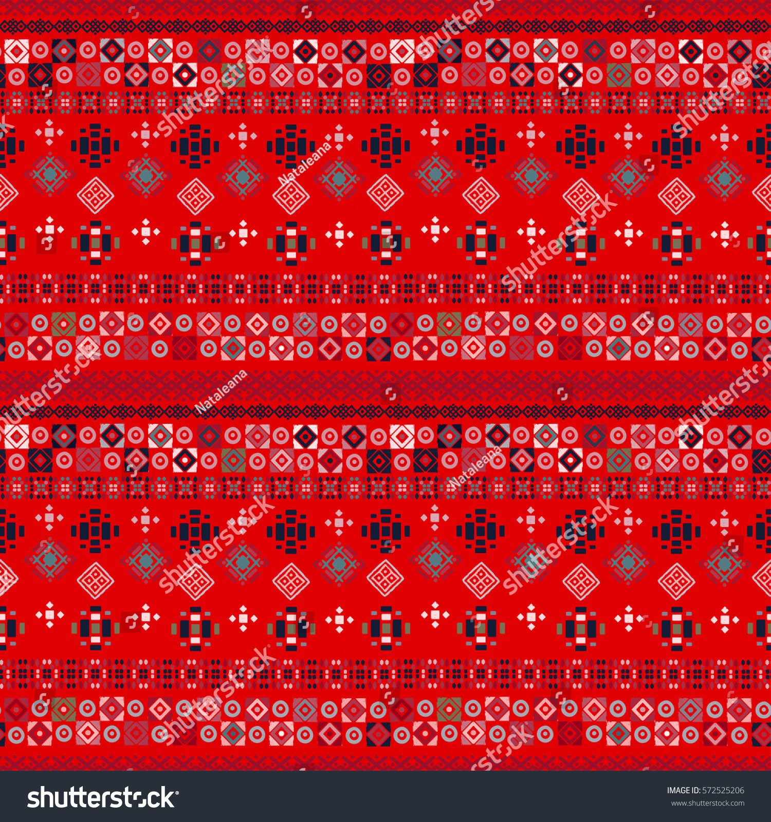 Ethnic Seamless Pattern Tribal Art Texture Stock Vector (Royalty Free ...