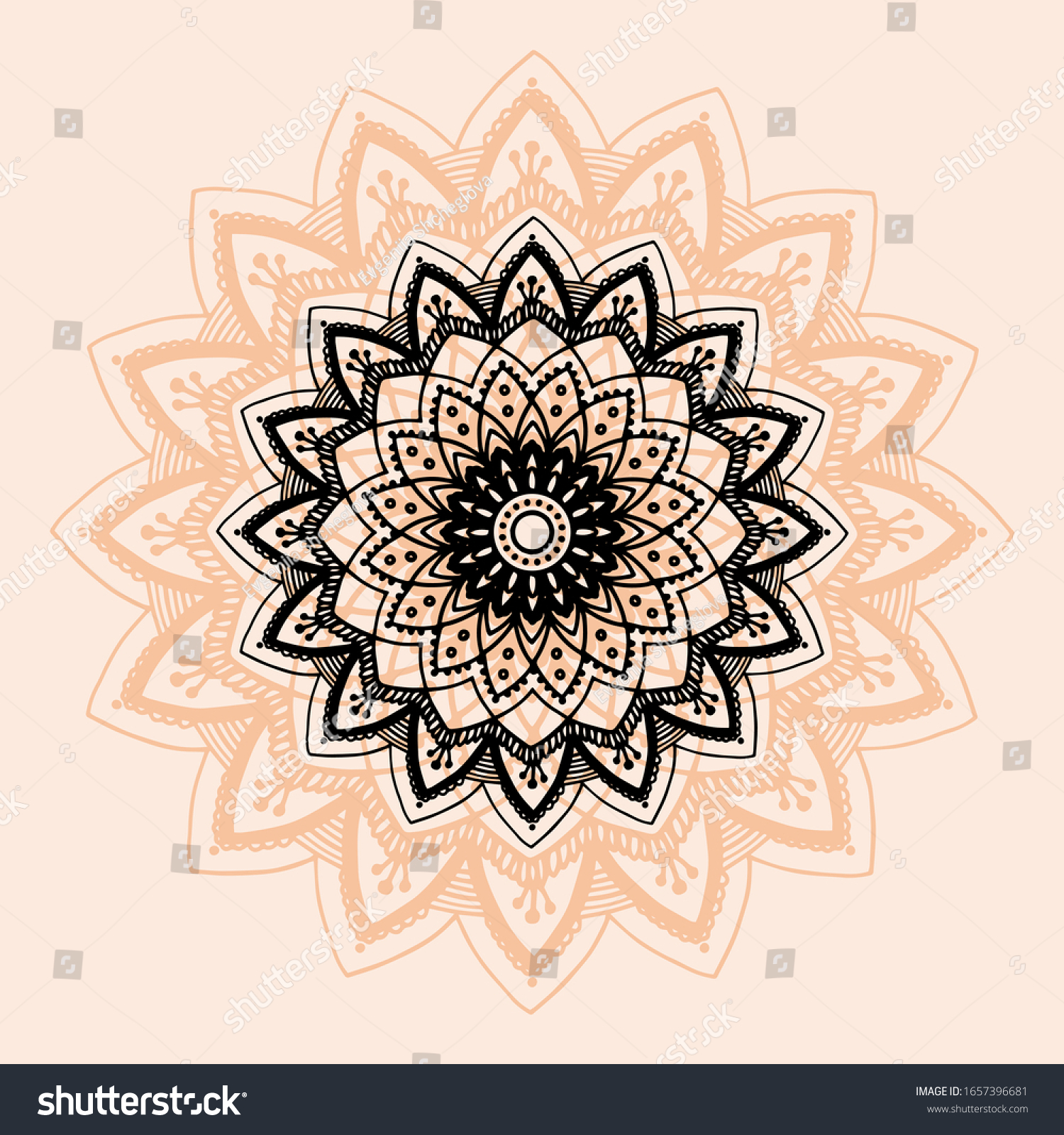 patrón de ethno boho mandala. gráficos: vector de stock (libre de ... patrón de ethno boho mandala. gráficos: vector de stock (libre de ...