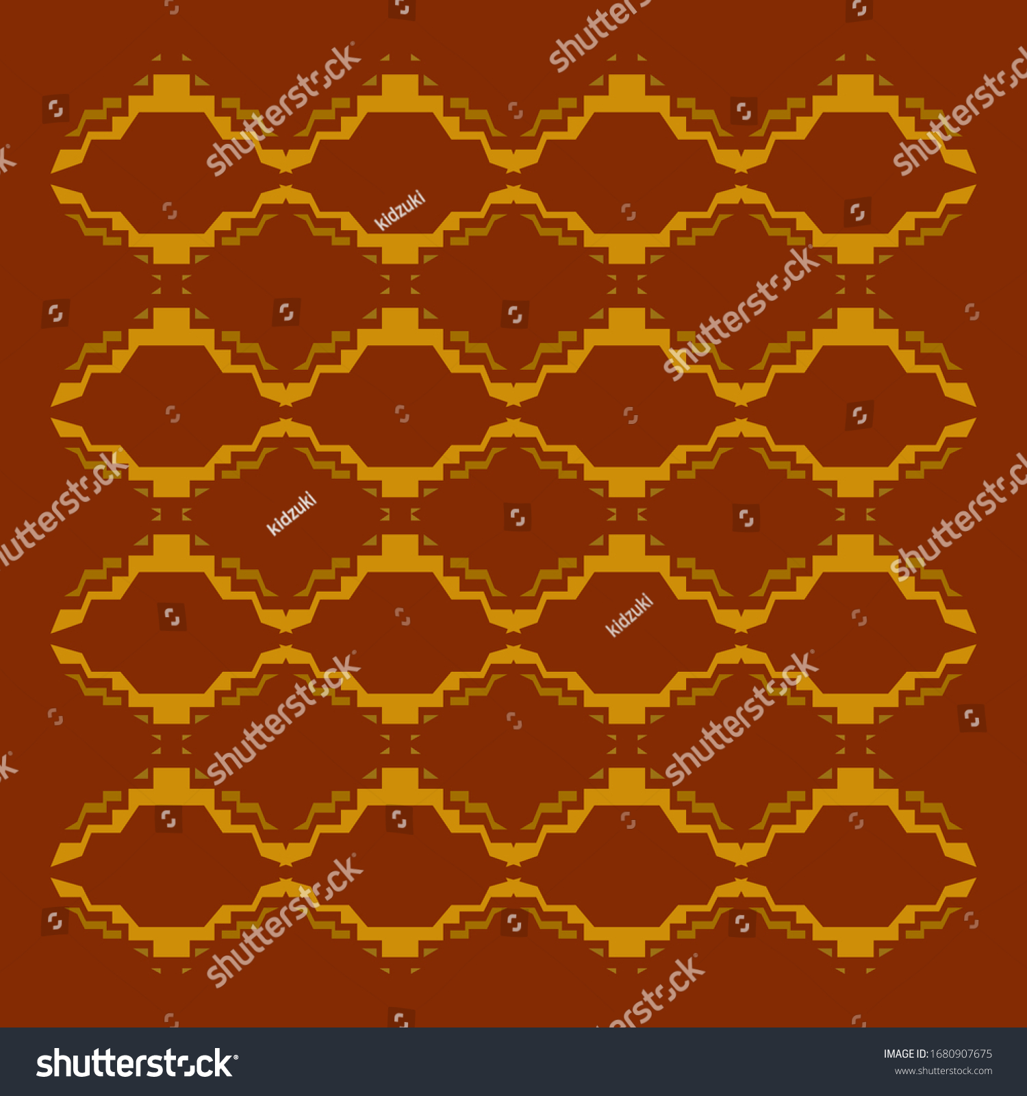 Ethno Design Elements Aztecs Vintage Blocks Stock Vector (Royalty Free ...