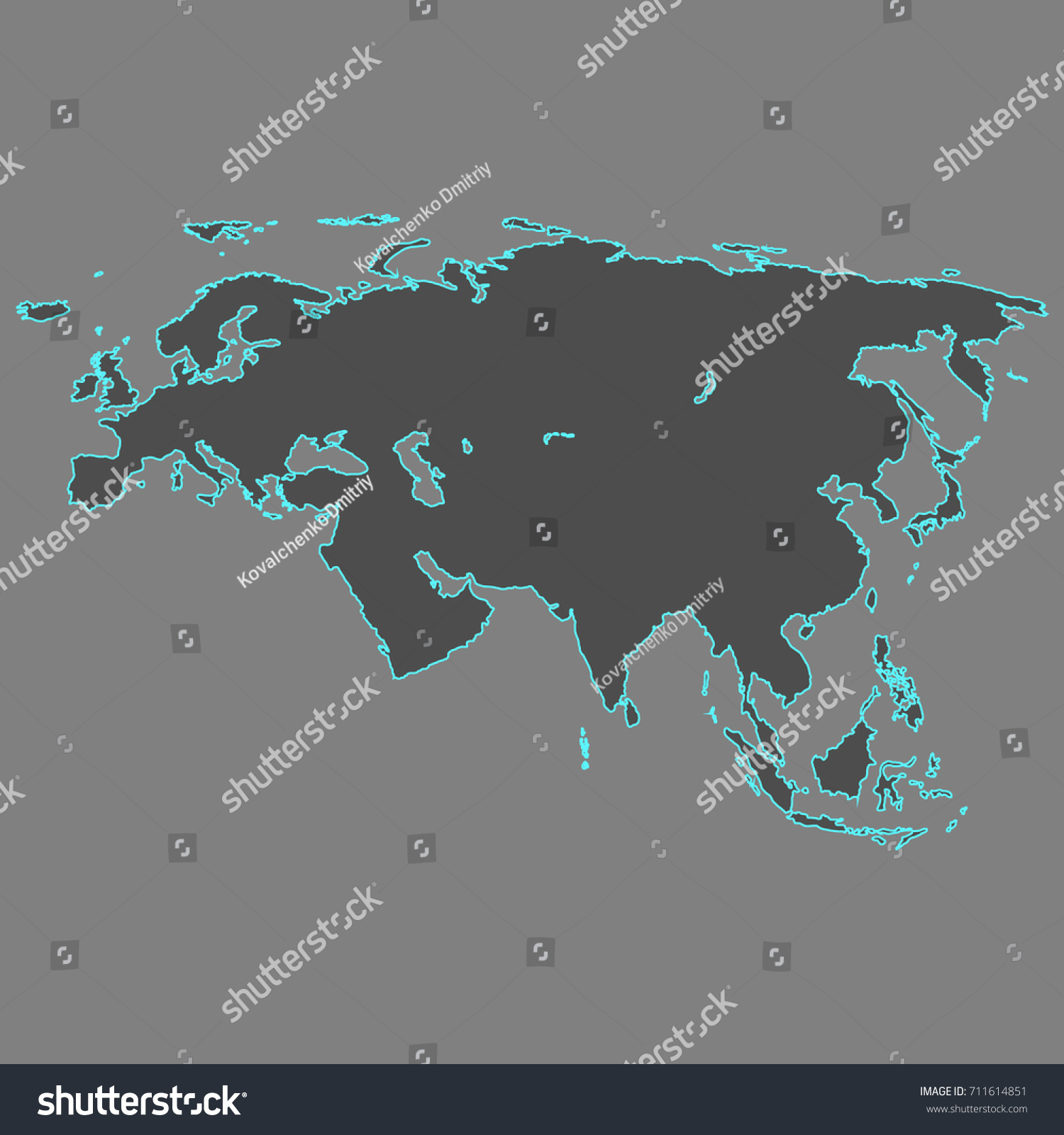 Eurasia Vector Stock Vector (Royalty Free) 711614851 | Shutterstock
