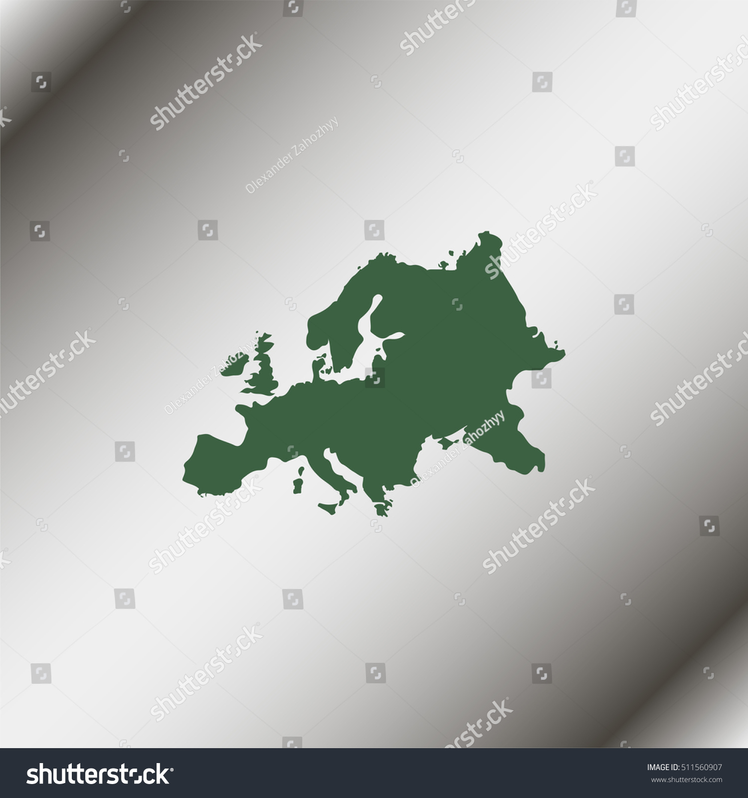 Europe Map Icon Stock Vector (Royalty Free) 511560907 | Shutterstock