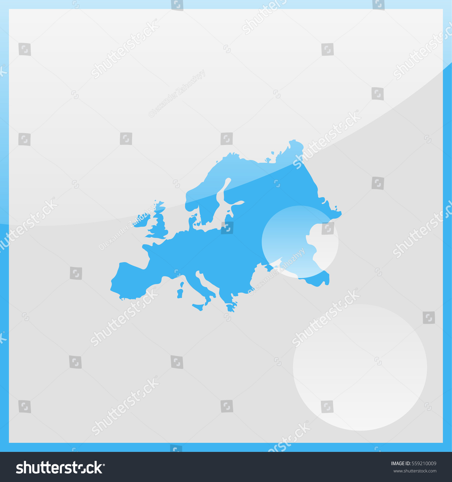 Europe Map Icon Stock Vector (Royalty Free) 559210009