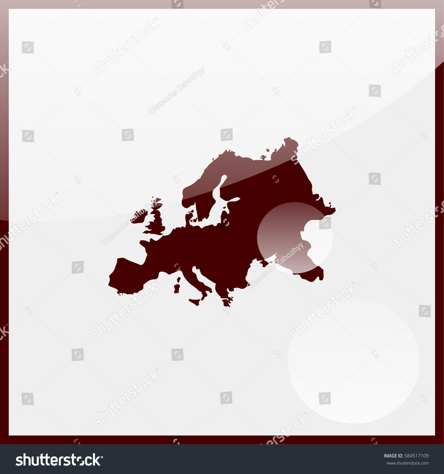 Europe Map Icon Stock Vector (Royalty Free) 584517109 | Shutterstock